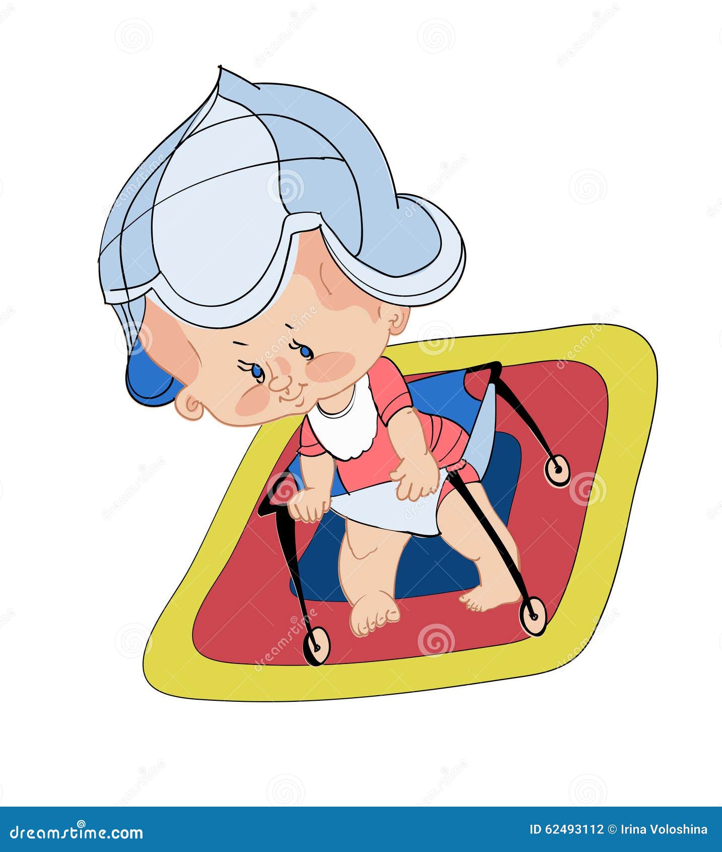 Baby learning to walk stock illustration. Illustration of parenting ...