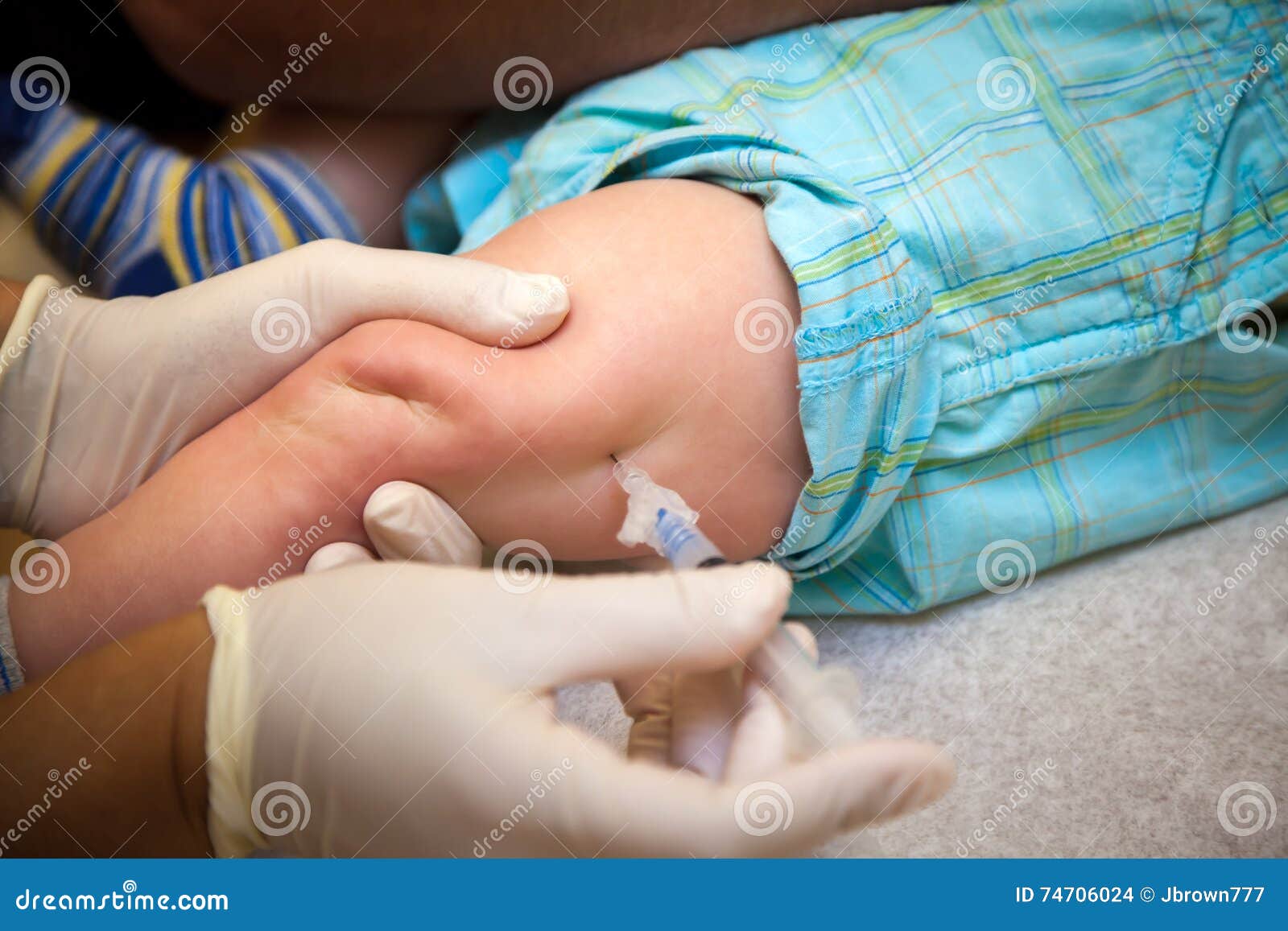 Baby Leg Vaccination stock photo. Image of pediatric - 74706024