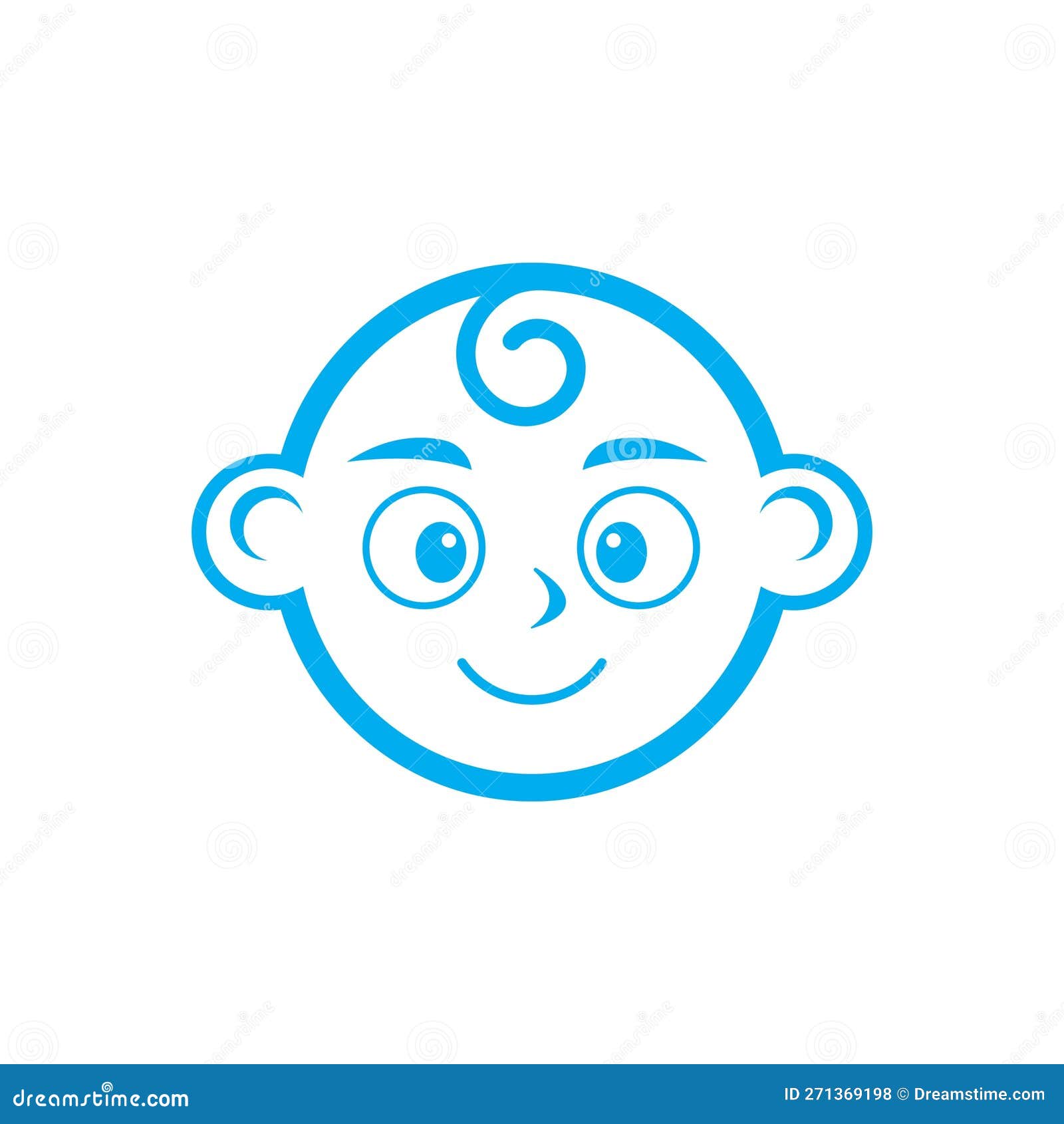 Baby Logo Images Illustration Stock Vector - Illustration of cartoon ...