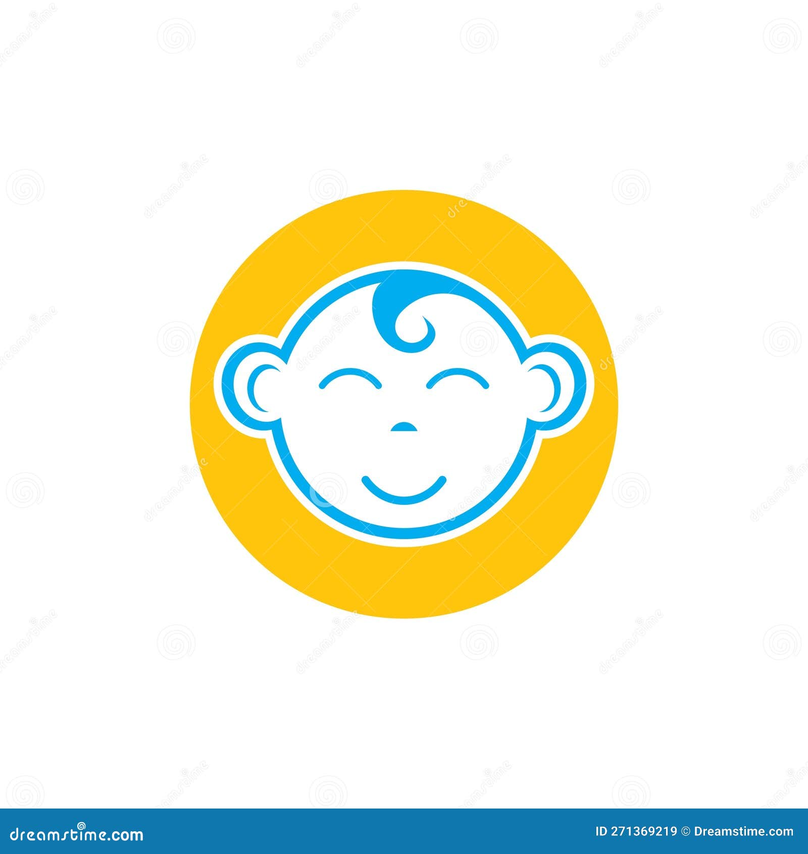 Baby Logo Images Illustration Stock Vector - Illustration of vector ...