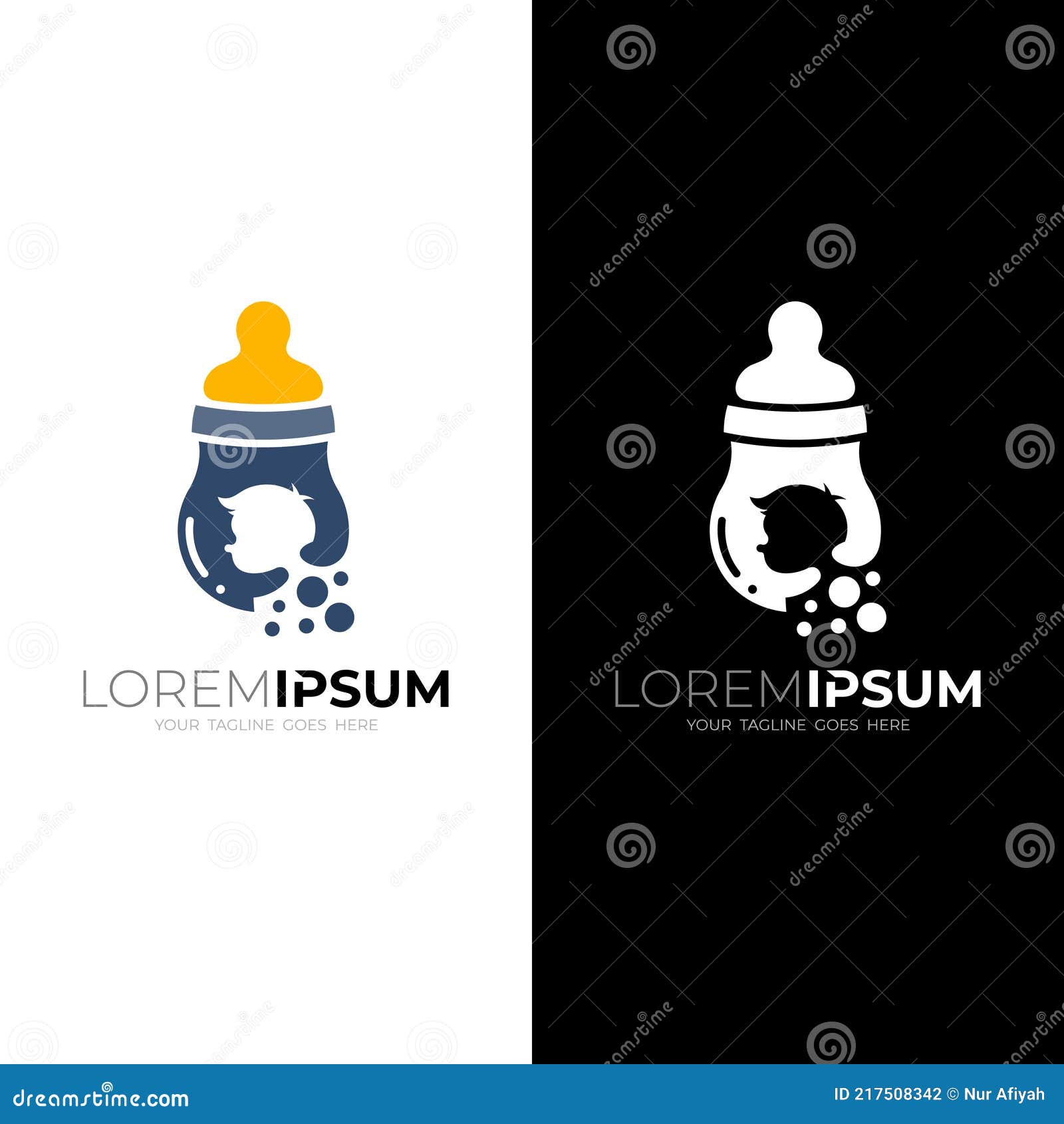 Baby Logo Template, Baby Drinking Place Icons Stock Vector ...