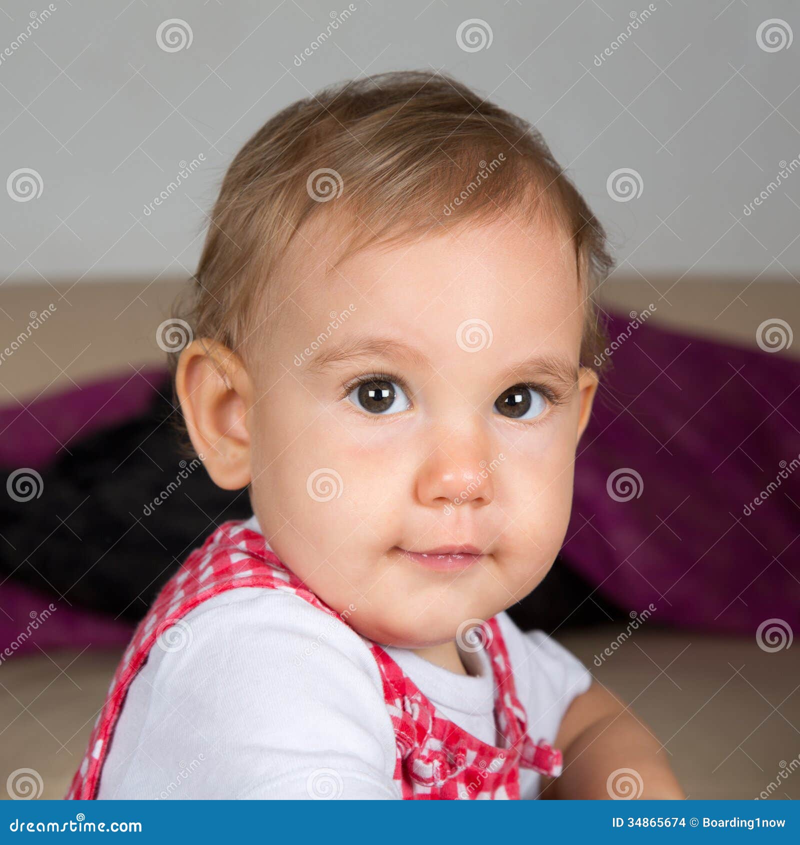 Baby looking into camera stock photo. Image of baby, happiness - 34865674
