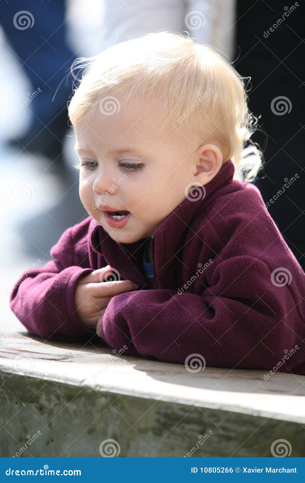 Baby looking down stock photo. Image of eyes, cheeks - 10805266