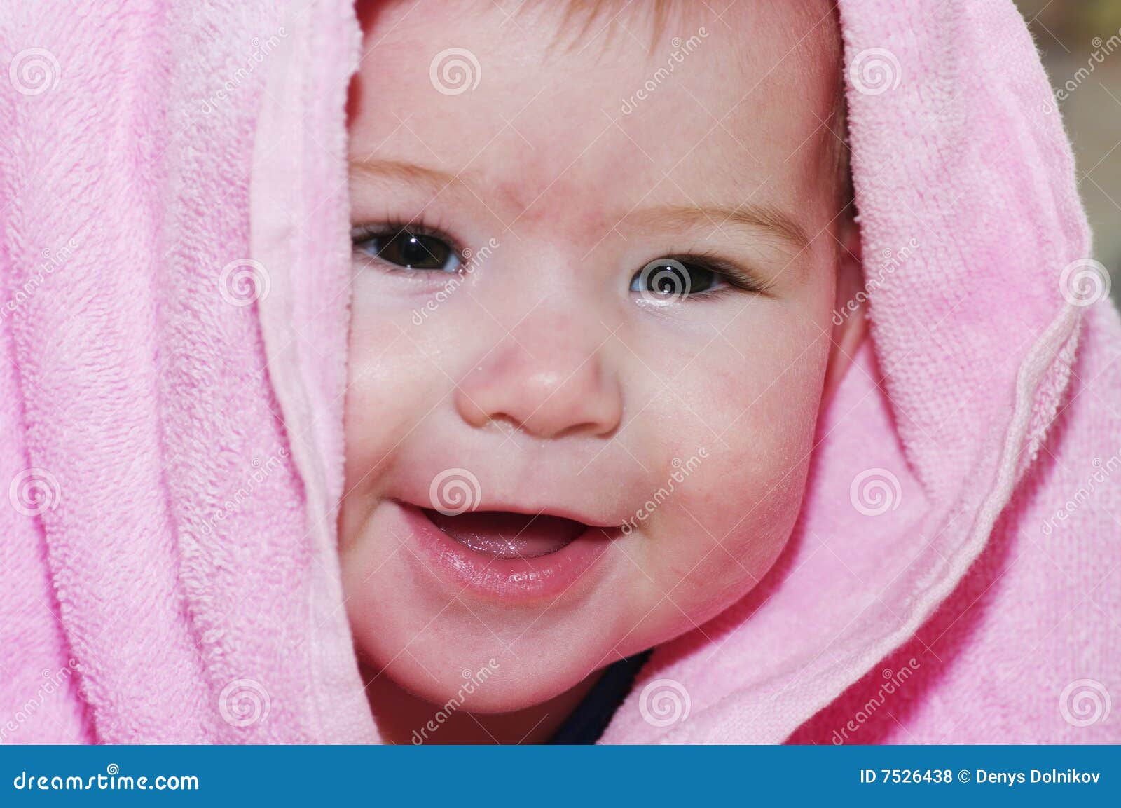 Baby looking out stock photo. Image of child, bath, infant - 7526438