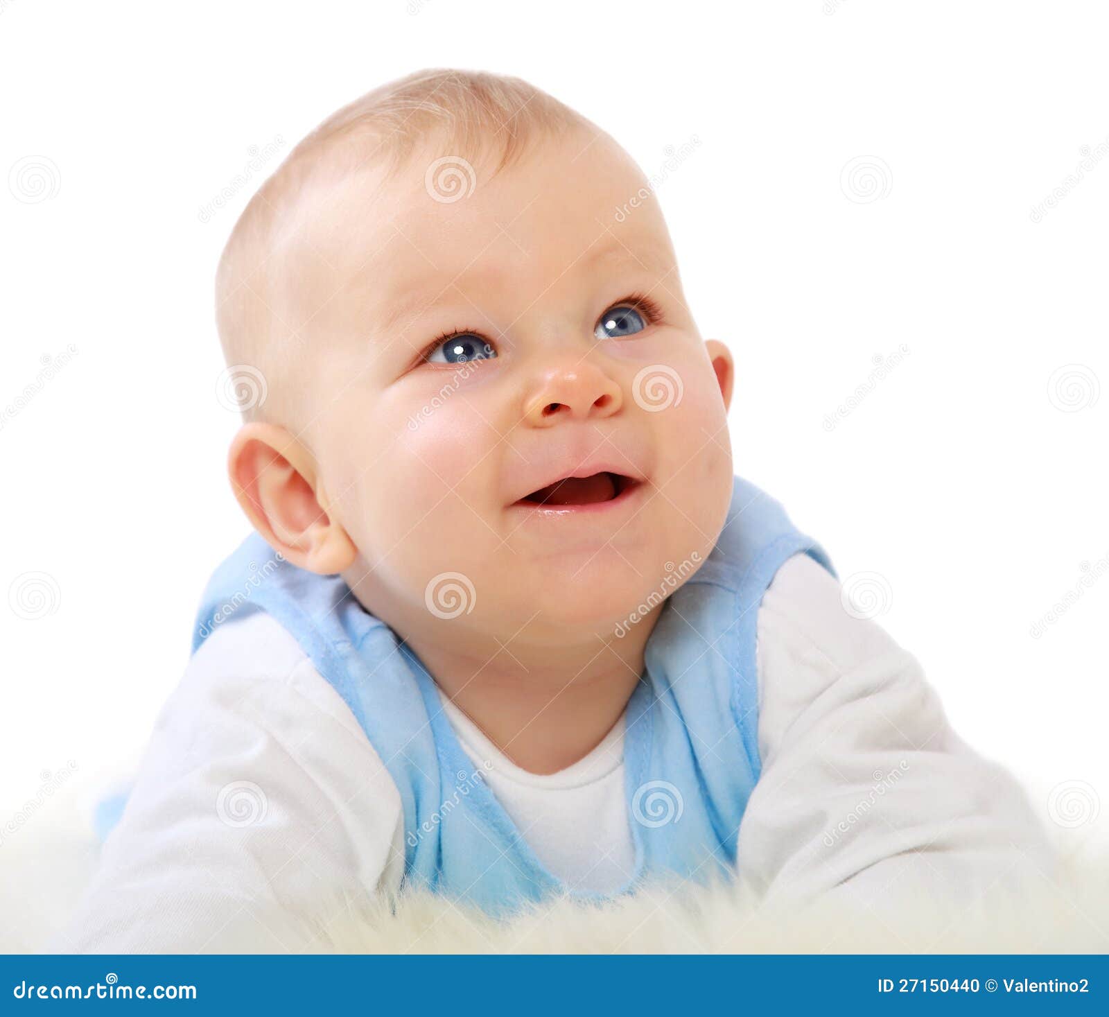 Baby looking up stock photo. Image of positive, cute - 27150440