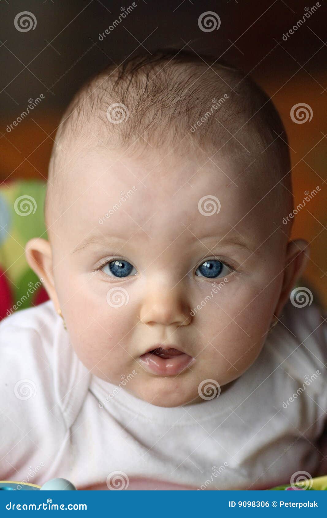 Baby looking up at camera stock photo. Image of child - 9098306