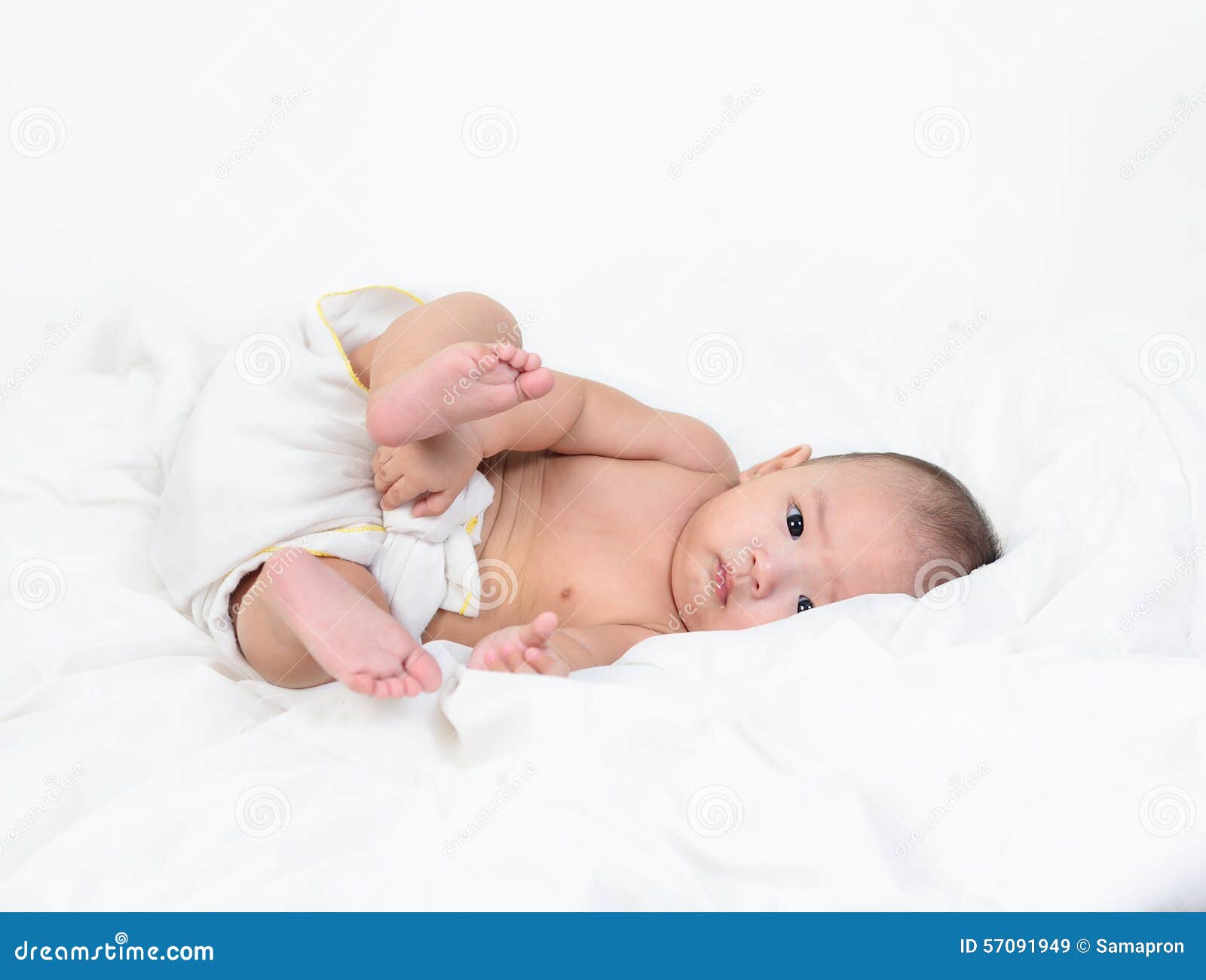 Baby Looking Up To Find Some Things. Stock Image - Image of healthcare ...