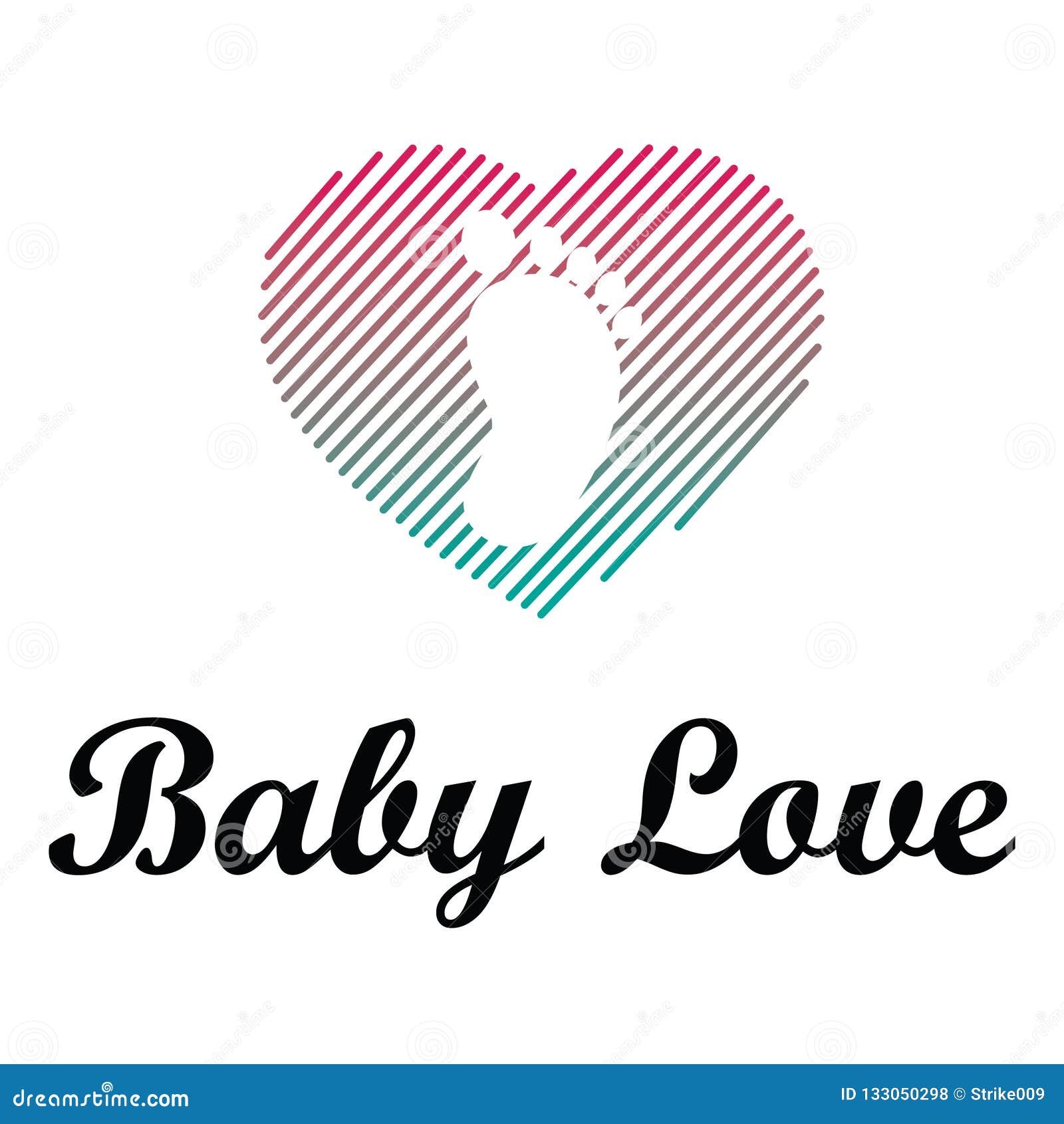 Baby Love Logo stock illustration. Illustration of print - 133050298