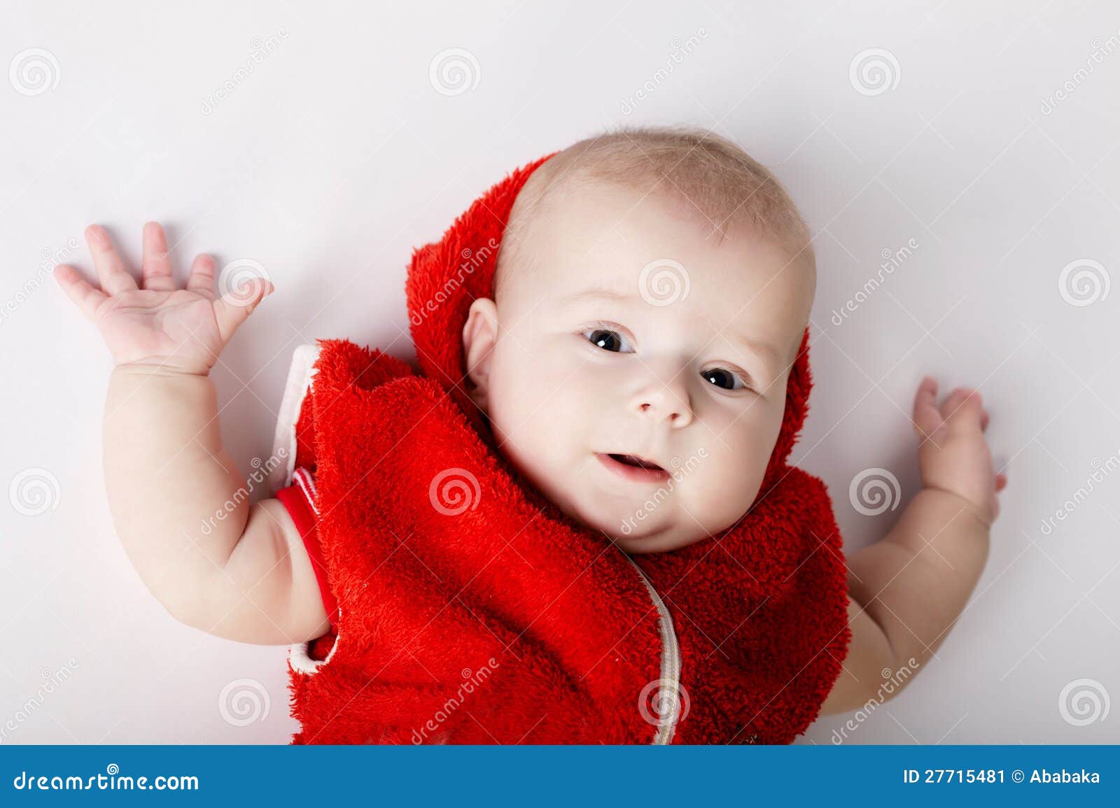 Baby lying on his back stock image. Image of lifestyles - 27715481