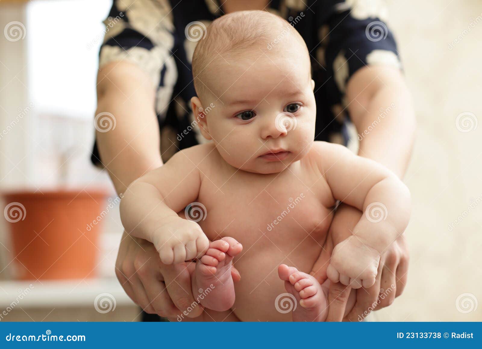Baby making gymnastics stock photo. Image of mother, cute - 23133738