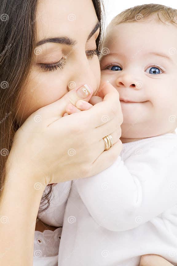 Baby and mama stock image. Image of adorable, family, baby - 6350983