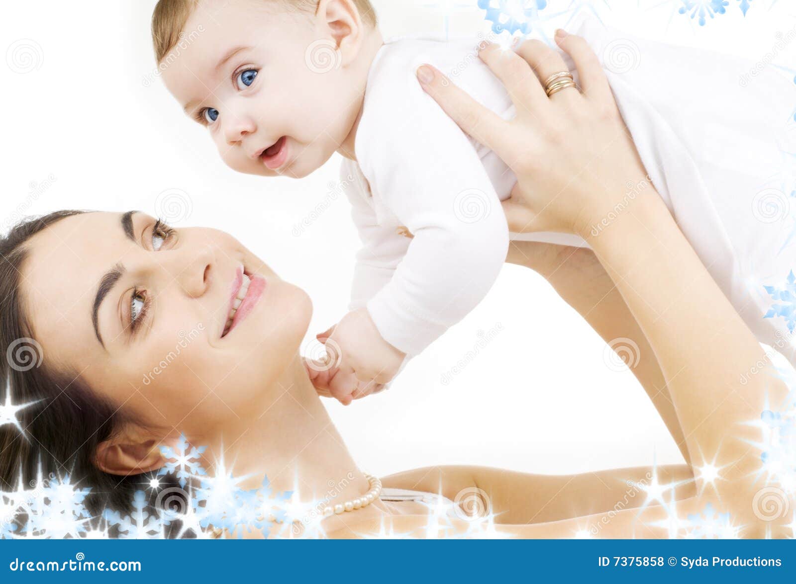 Baby and mama stock photo. Image of family, mother, looking - 7375858