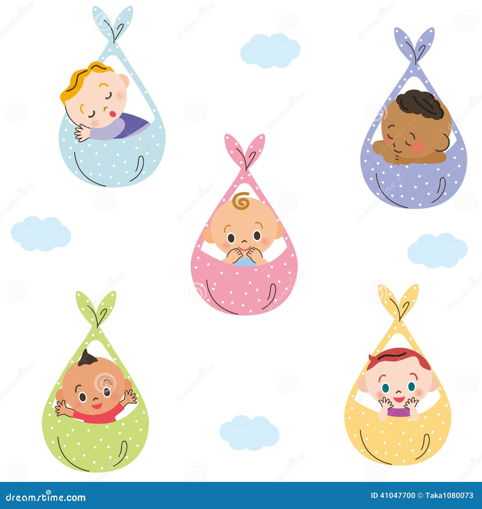 Baby stock vector. Illustration of send, girl, care, person - 41047700