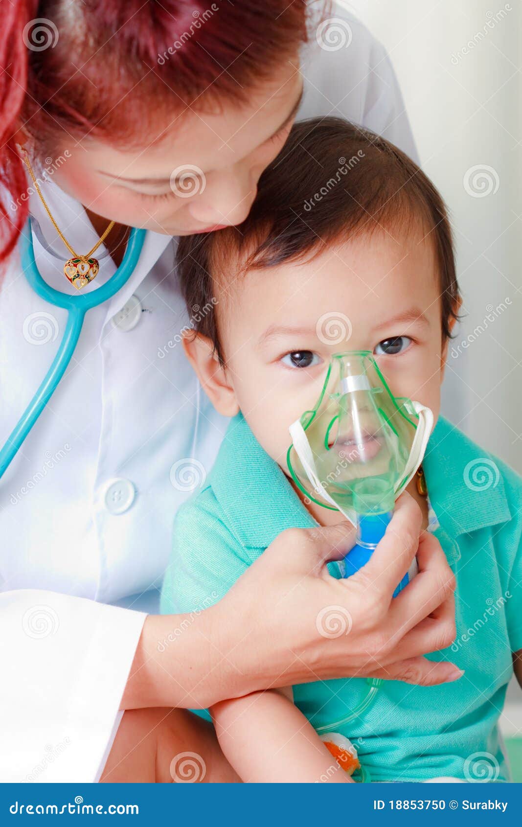 Baby and Medical Instrument Stock Photo - Image of female, oxygen: 18853750