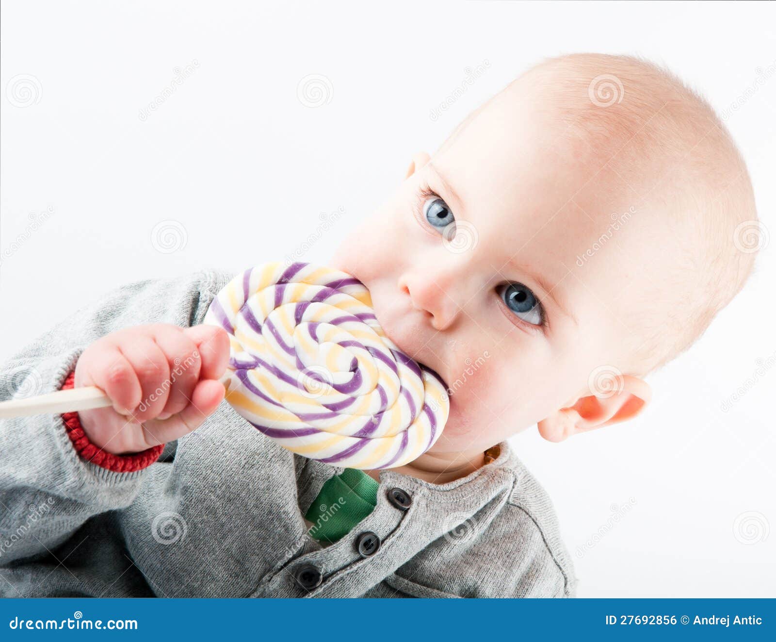 Baby met lolly stock foto. Image of leuk, kind, menselijk - 27692856