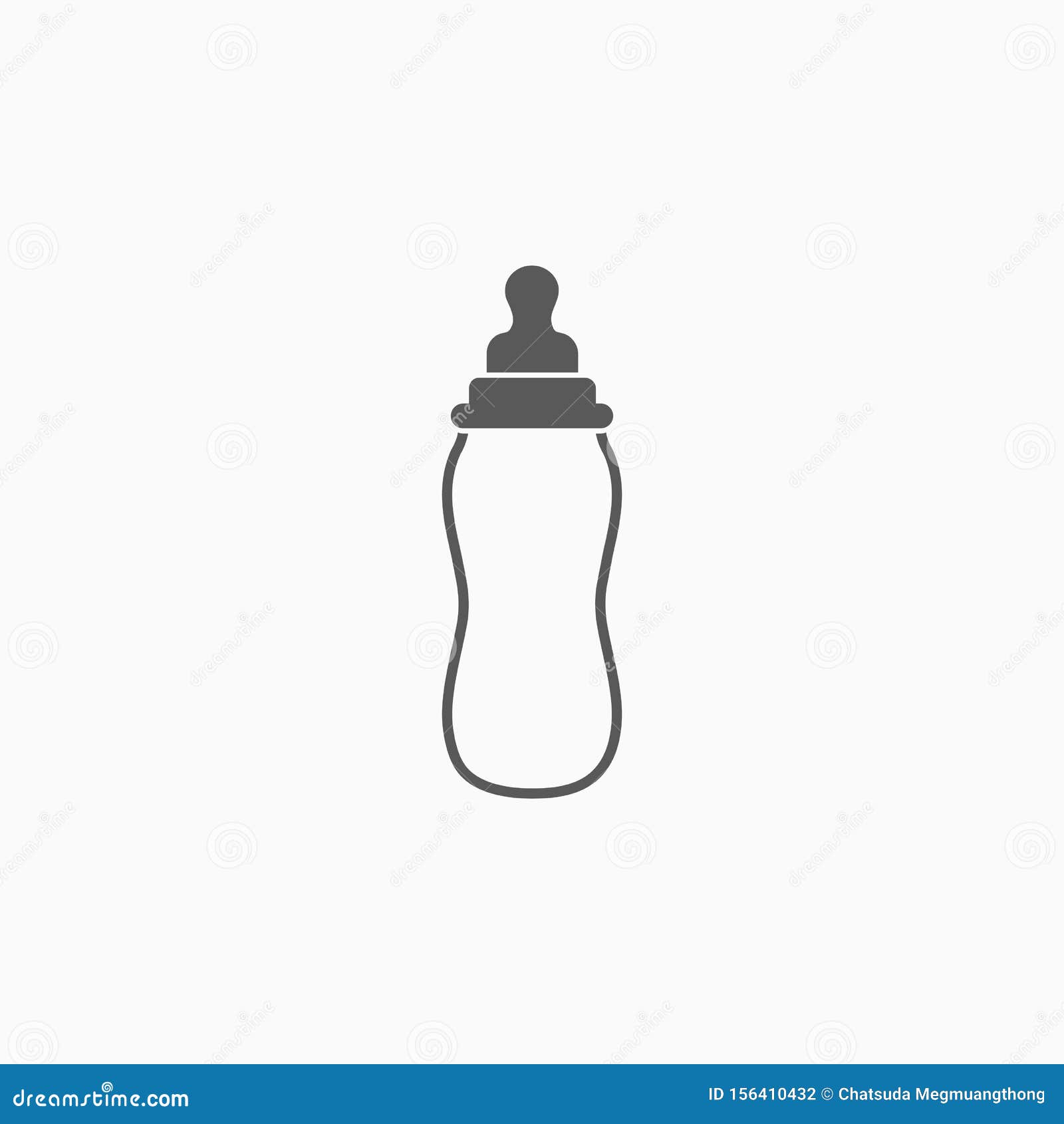 Baby Milk Bottle Icon, Baby, Milk, Bottle Stock Vector - Illustration ...