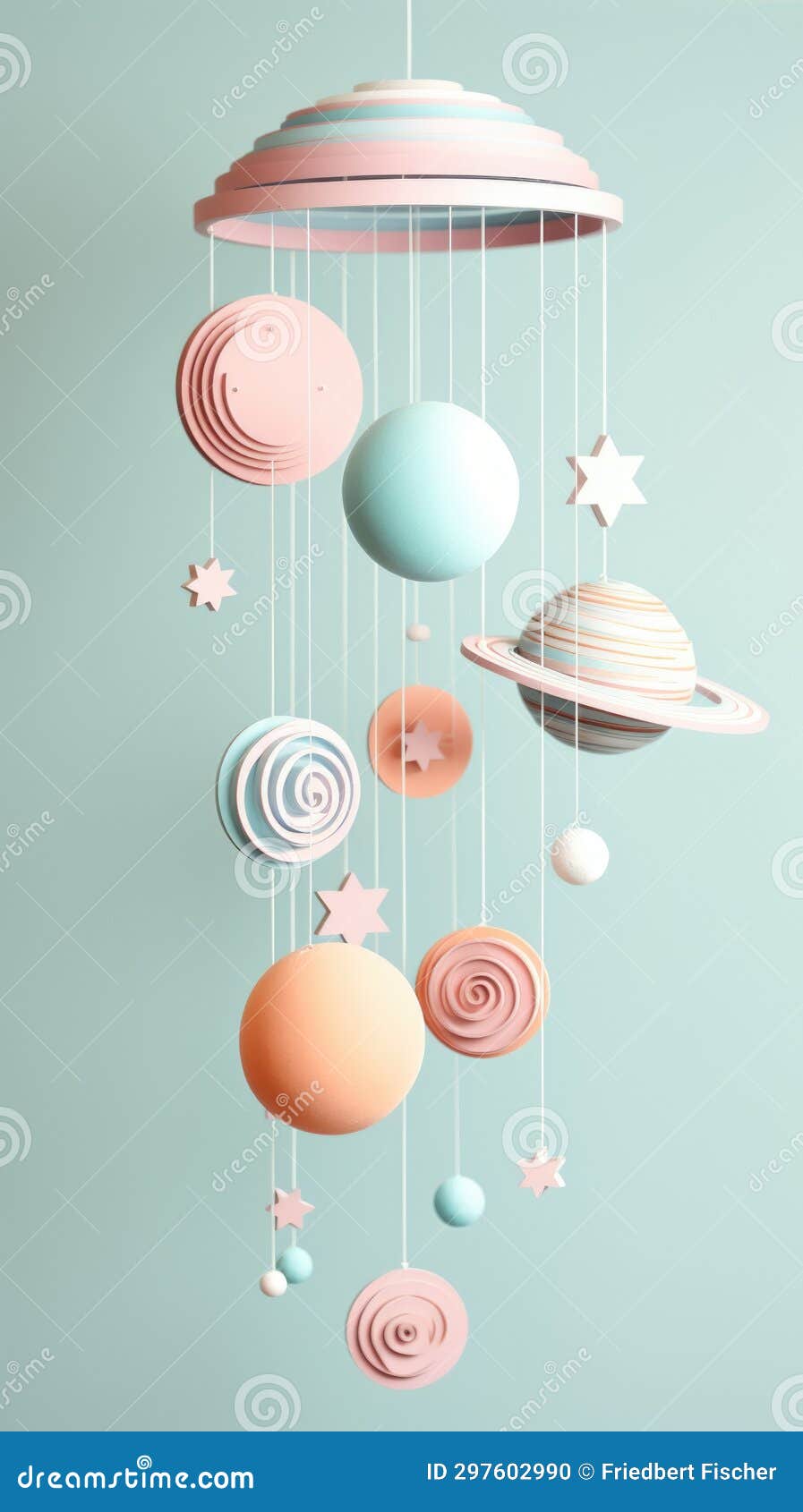 A Baby Mobile with Planets and Stars Hanging from it, Imaginary Mobile ...