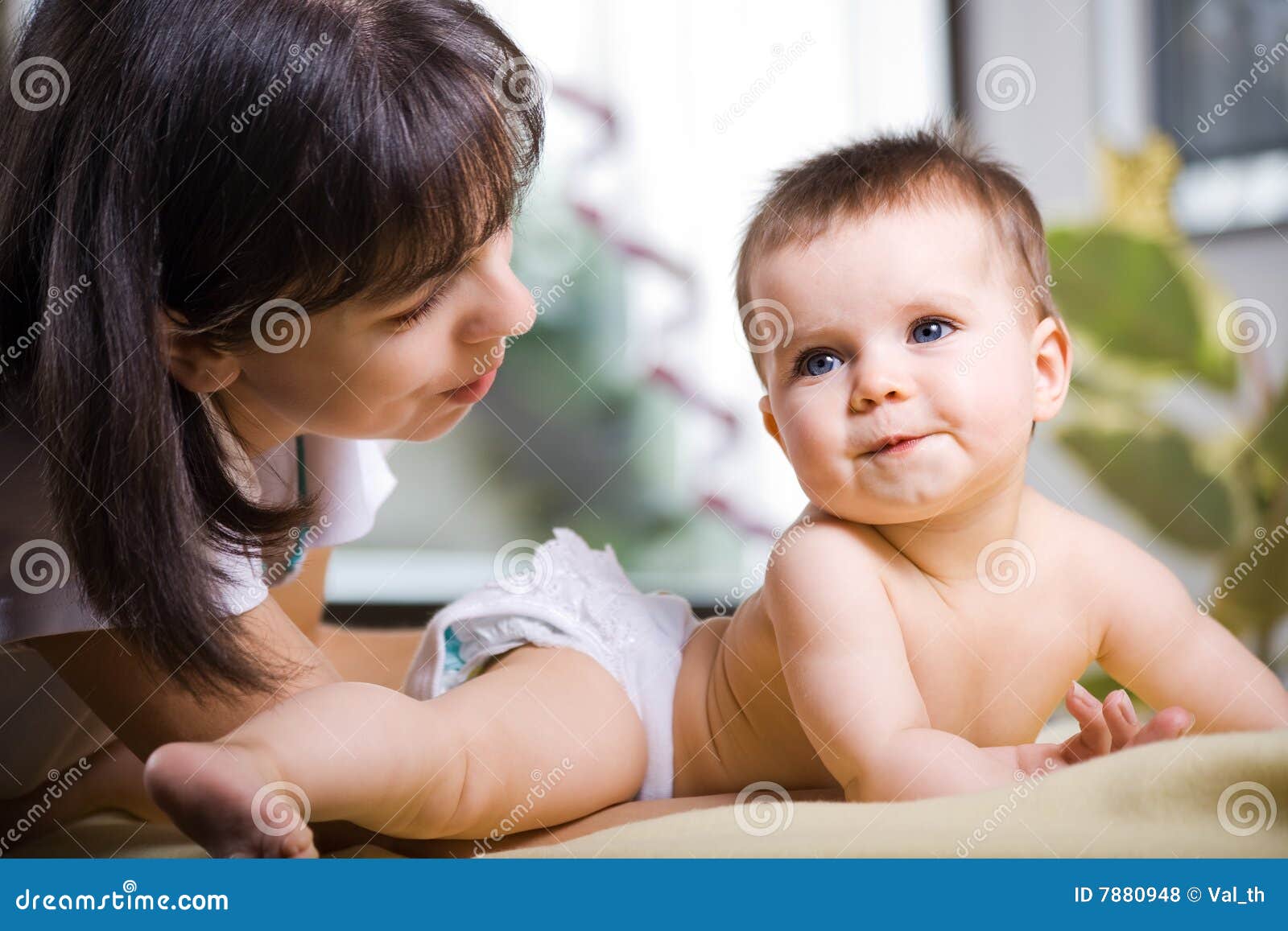 Baby and mom stock photo. Image of child, human, beauty - 7880948