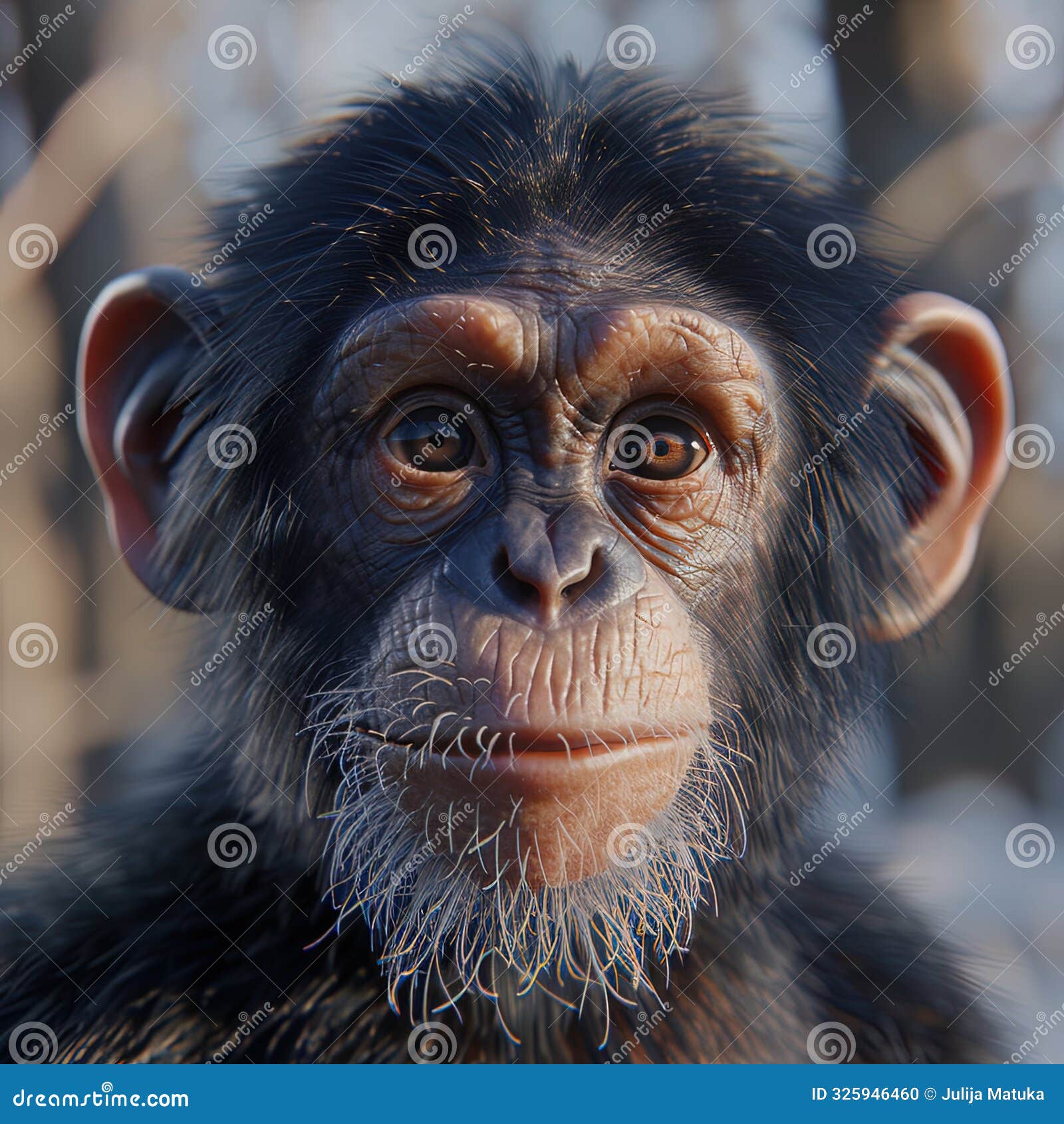 A Baby Monkey with a Big Smile on Its Face Stock Photo - Image of wild ...