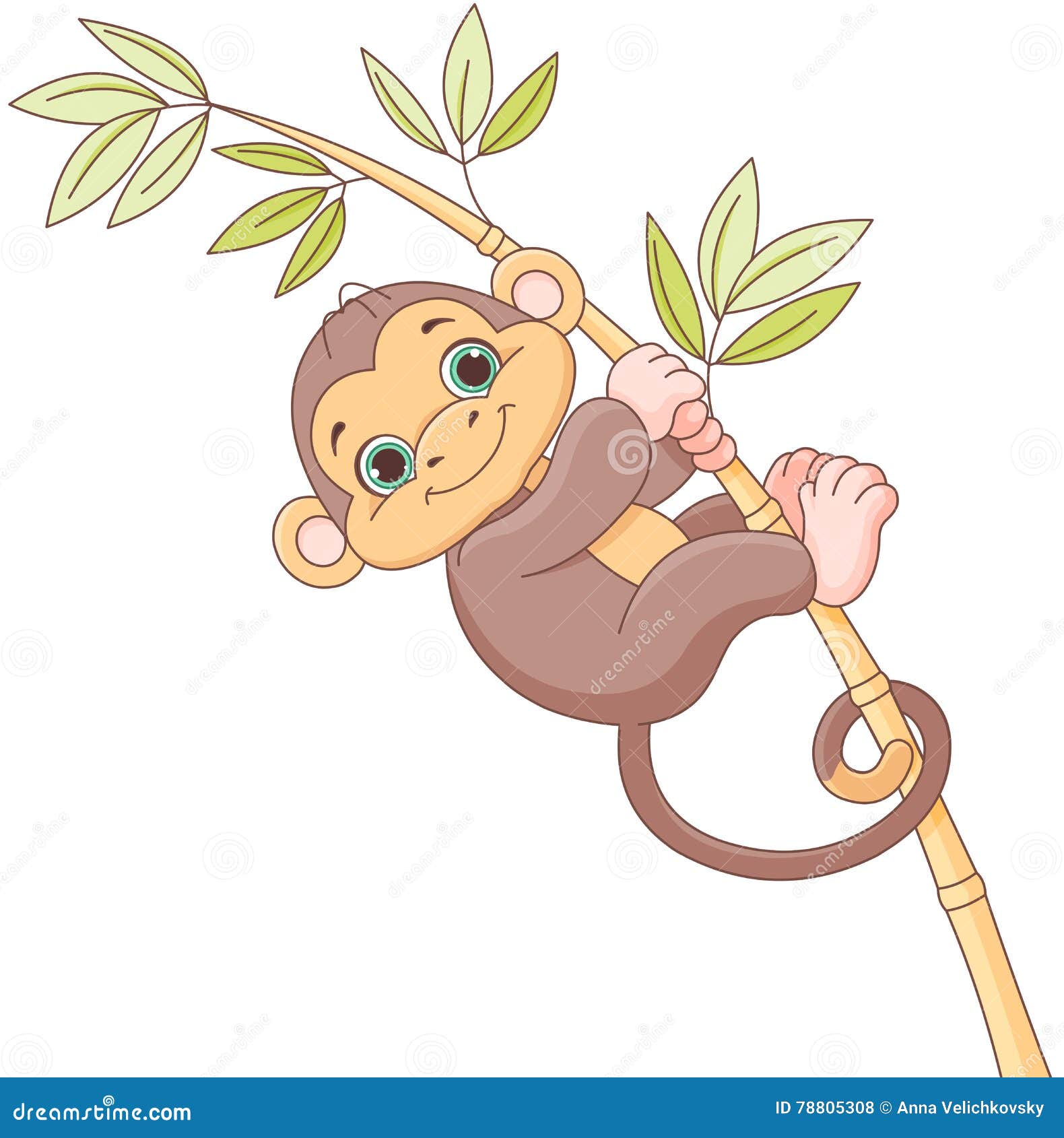 Baby Monkey stock vector. Illustration of drawings, vector - 78805308
