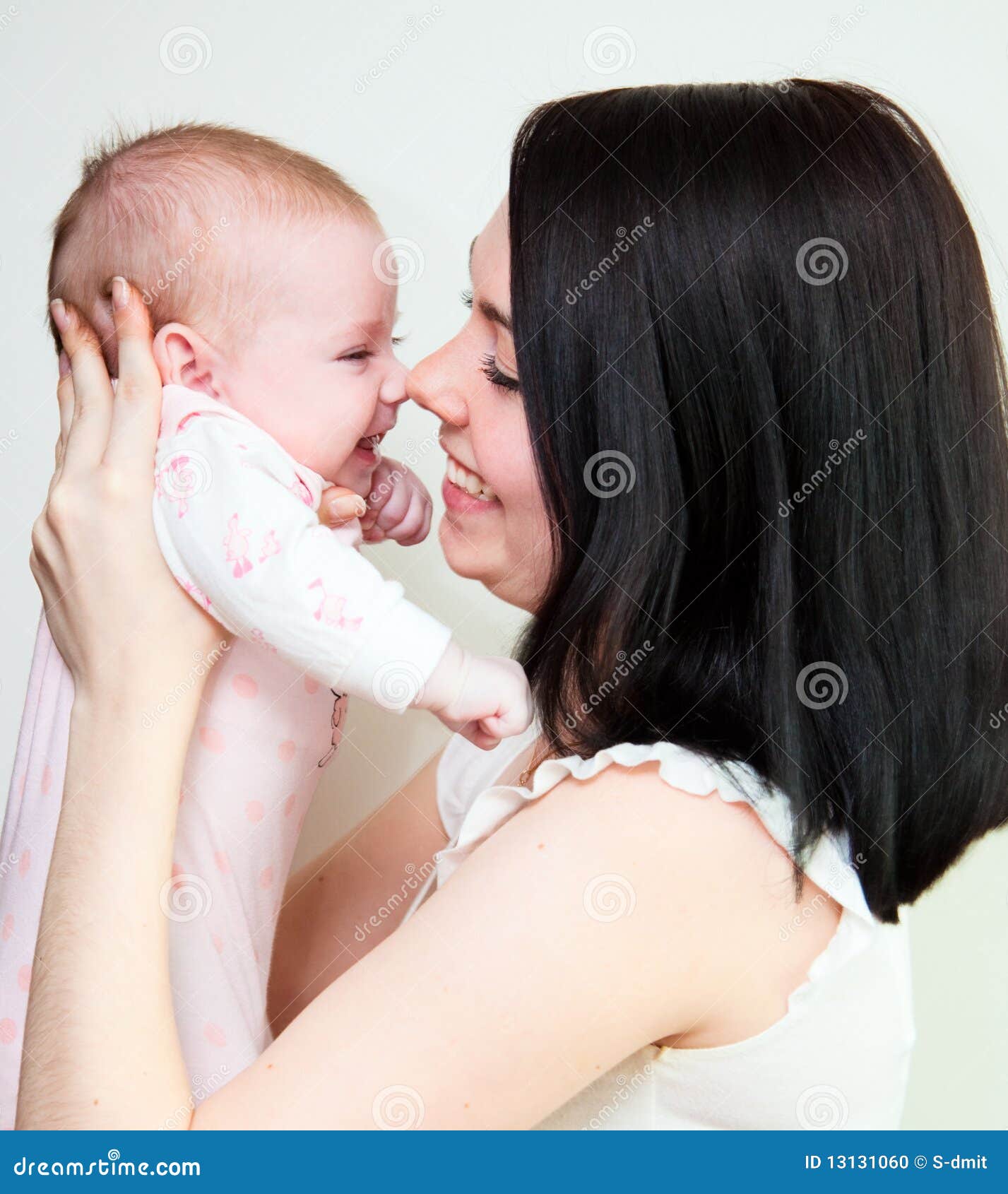 Baby and mother stock photo. Image of holding, embracing - 13131060