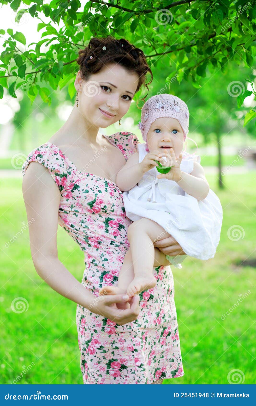 Baby and mother in park stock photo. Image of outdoor - 25451948