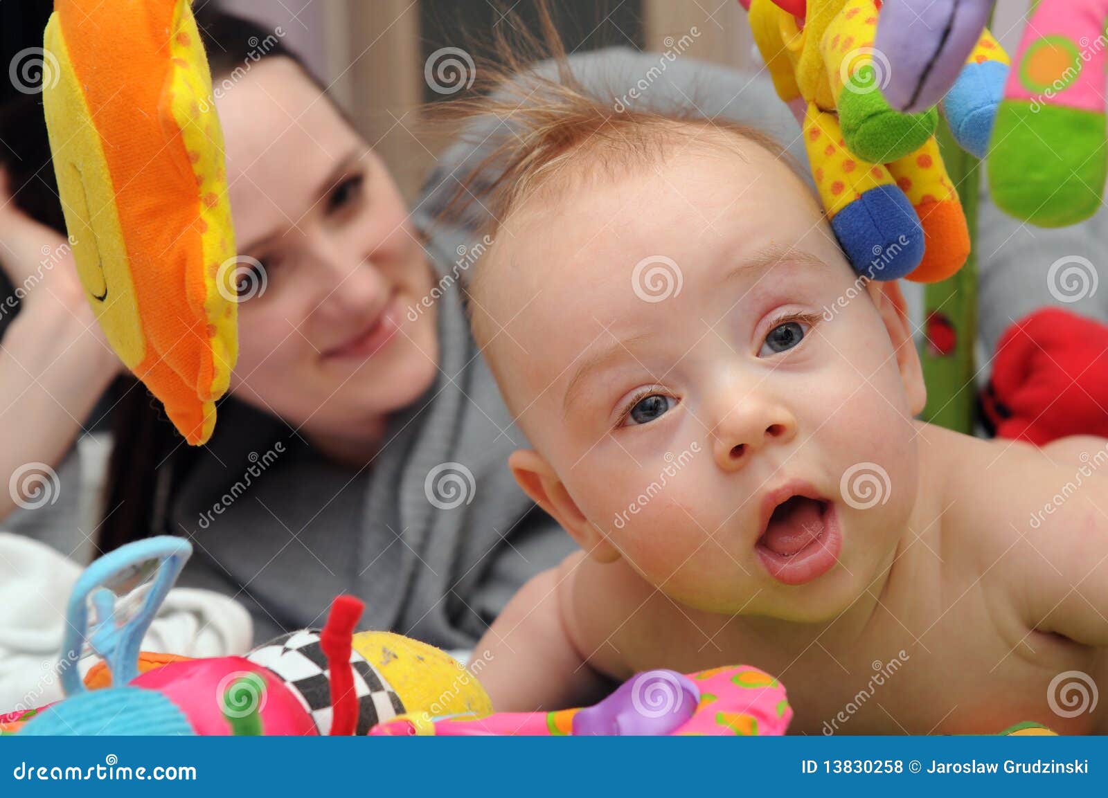 Baby with mummy stock photo. Image of healthy, newborn - 13830258