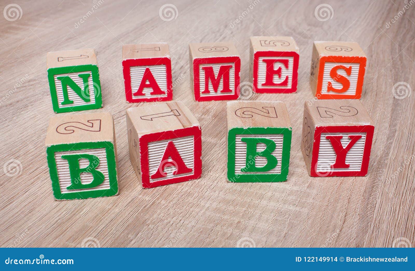 Baby Names blocks stock photo. Image of concept, background - 122149914