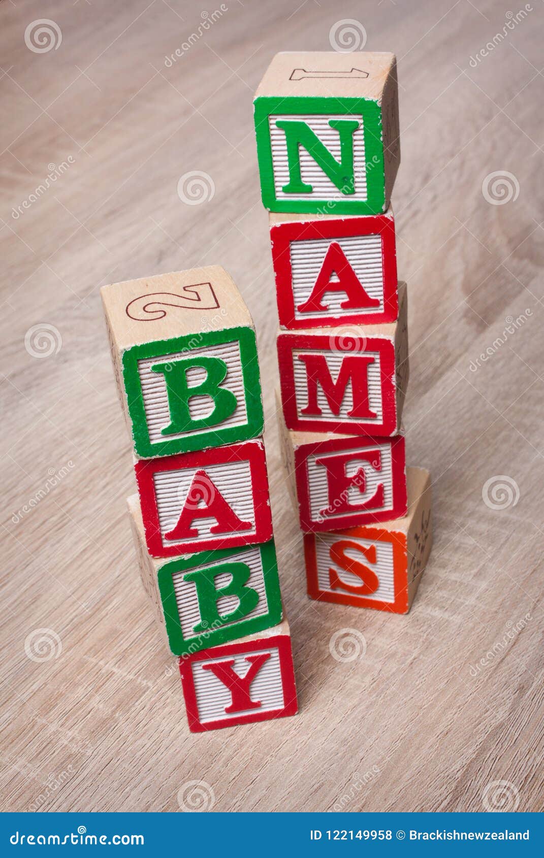 Baby Names blocks stock photo. Image of wooden, blocks - 122149958