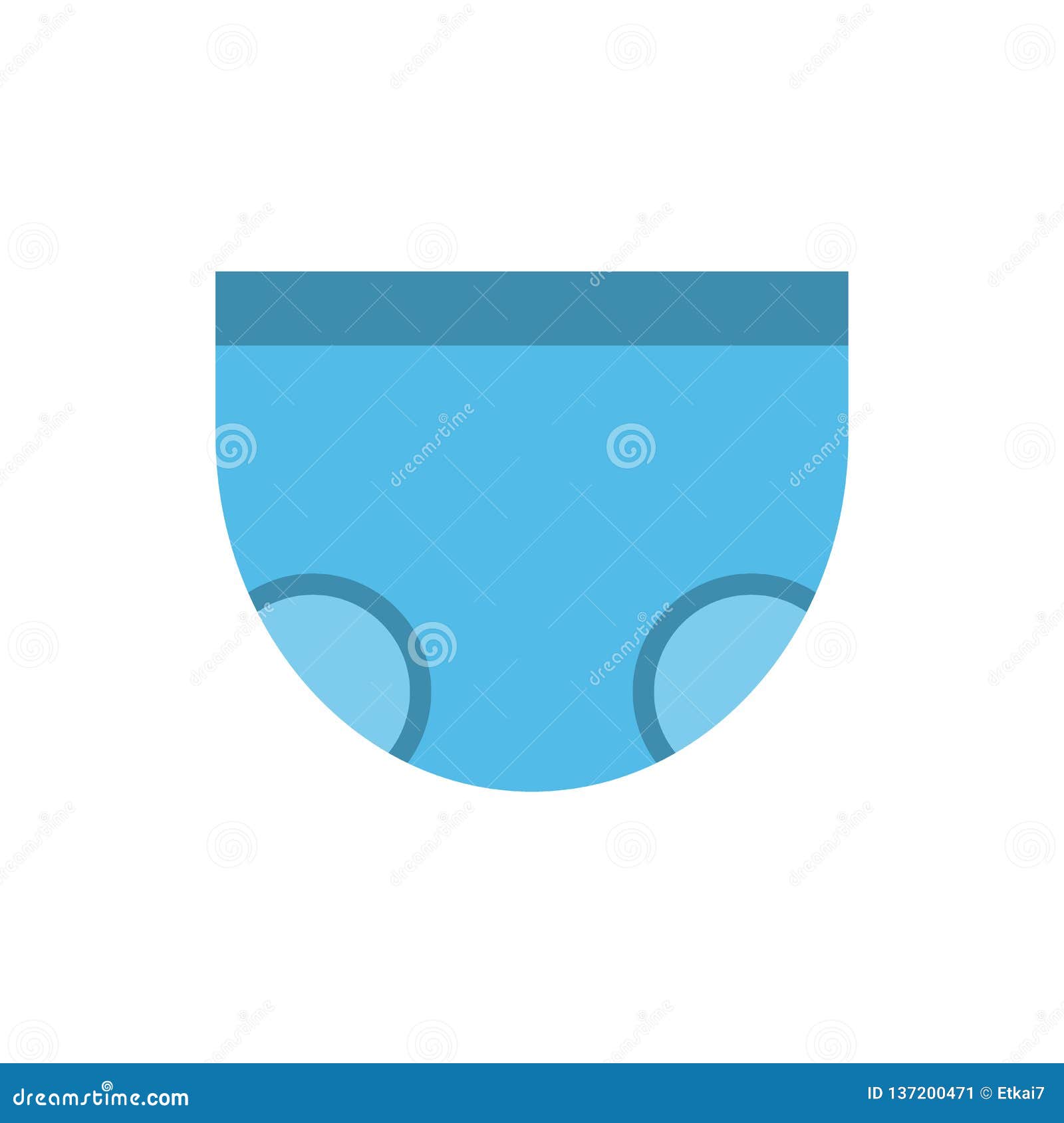 Baby Nappy Icon, Outline Style Cartoon Vector | CartoonDealer.com ...