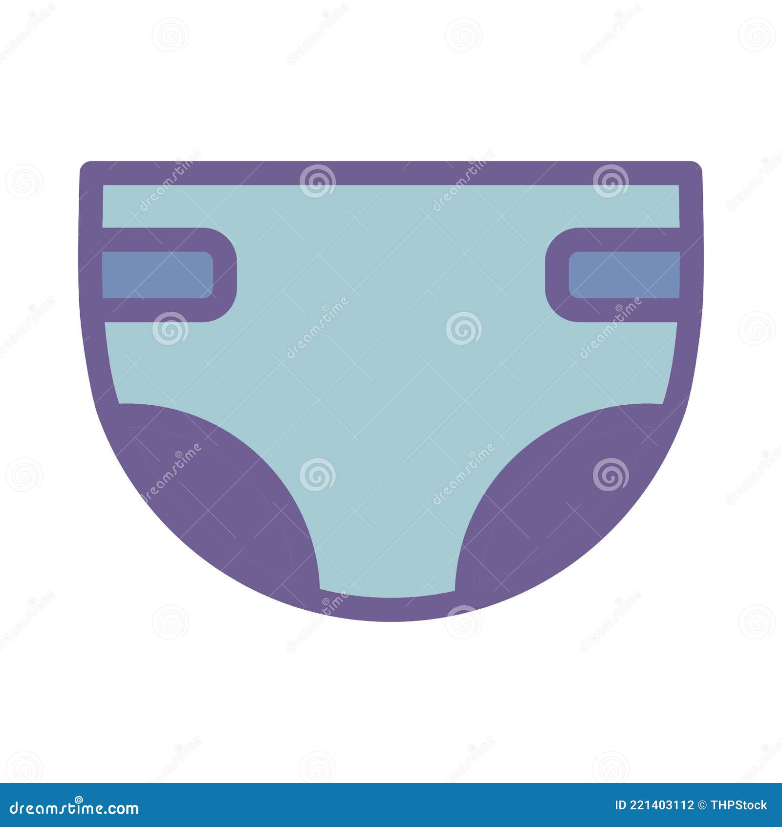 Childhood Nappy Icon Vector Outline Illustration | CartoonDealer.com ...