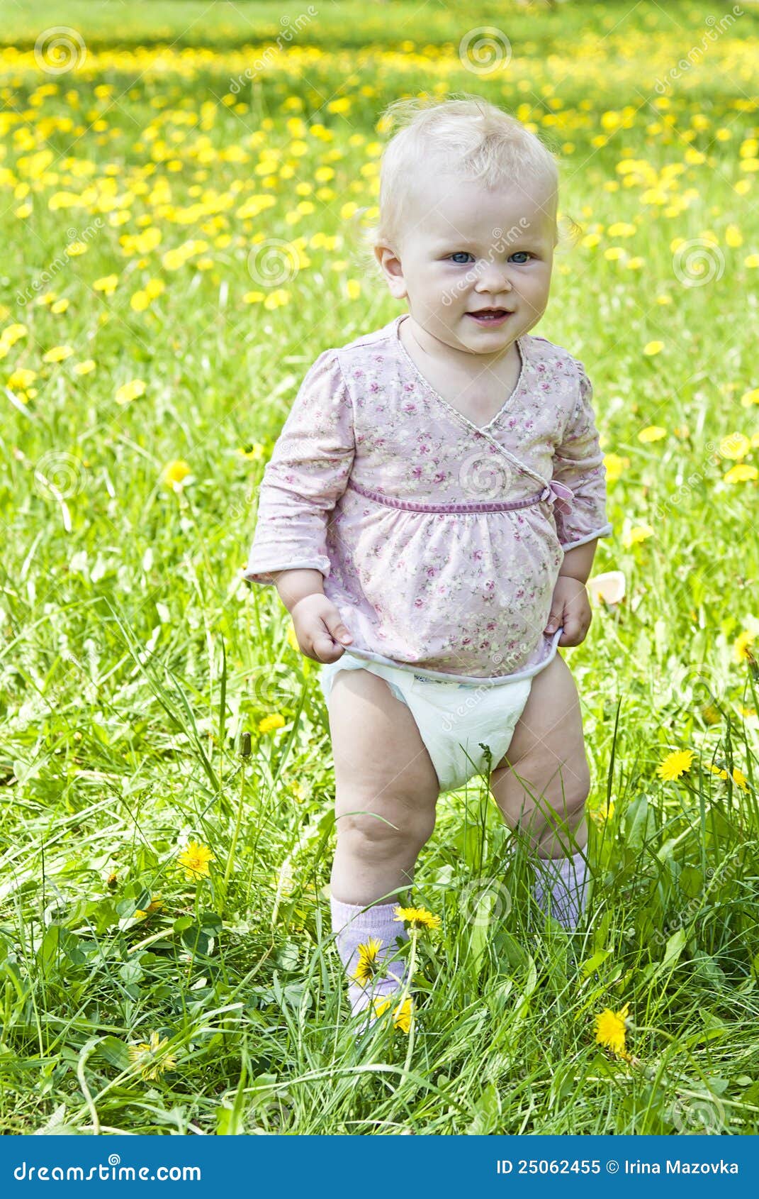 Baby on the nature of stock image. Image of full, cute - 25062455