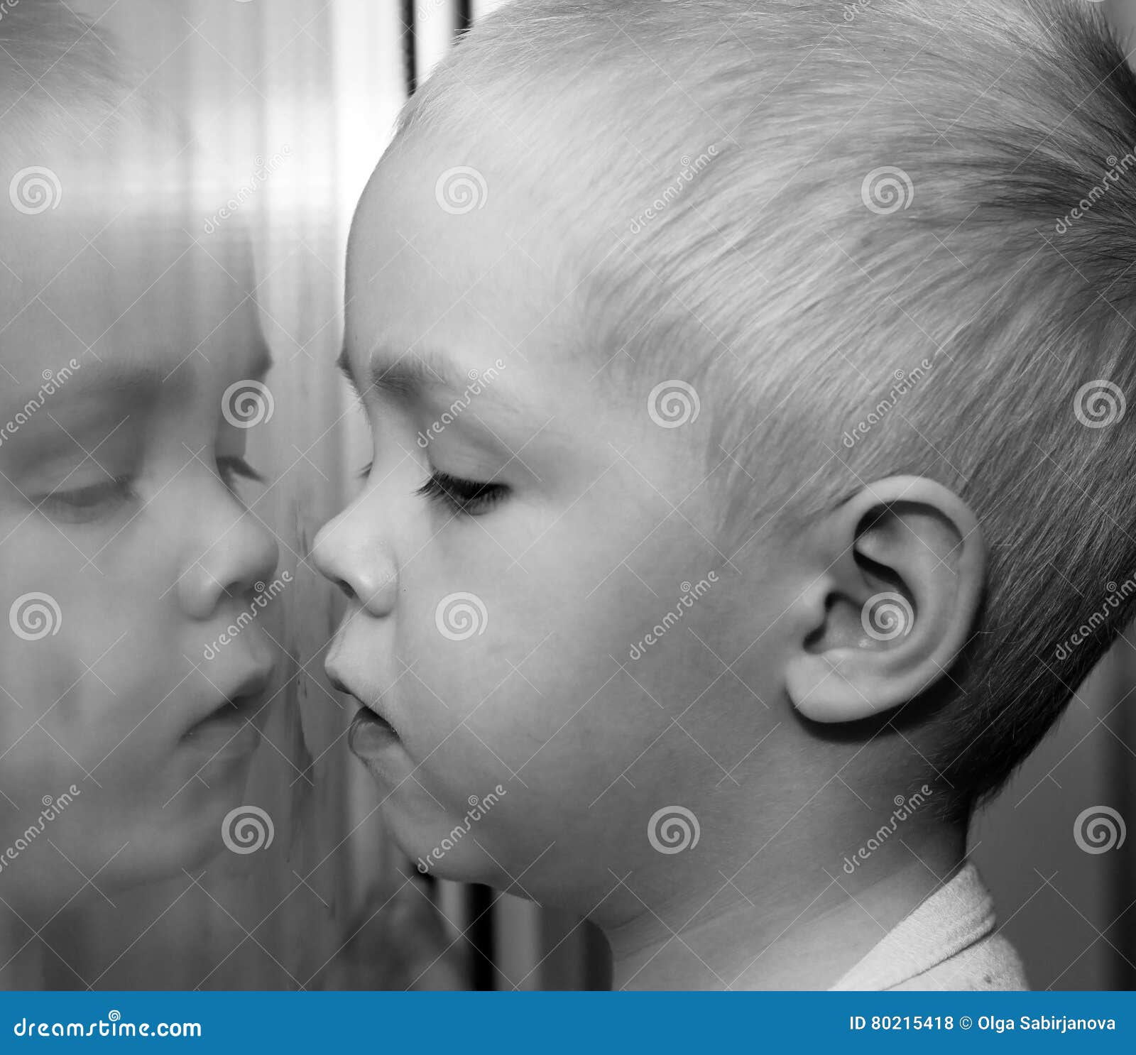 The Baby Near the Window, Boy Stock Photo - Image of hand, happiness ...