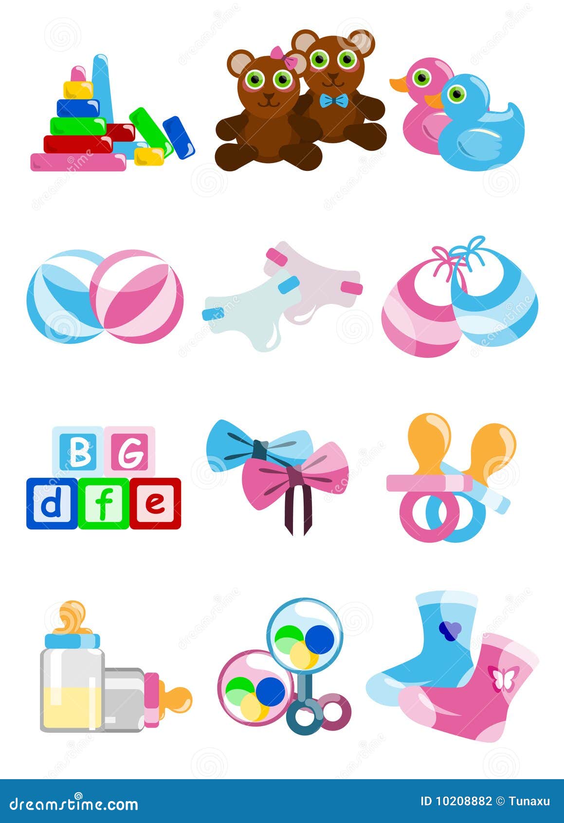Baby Object Icons Stock Illustrations – 6,190 Baby Object Icons Stock ...