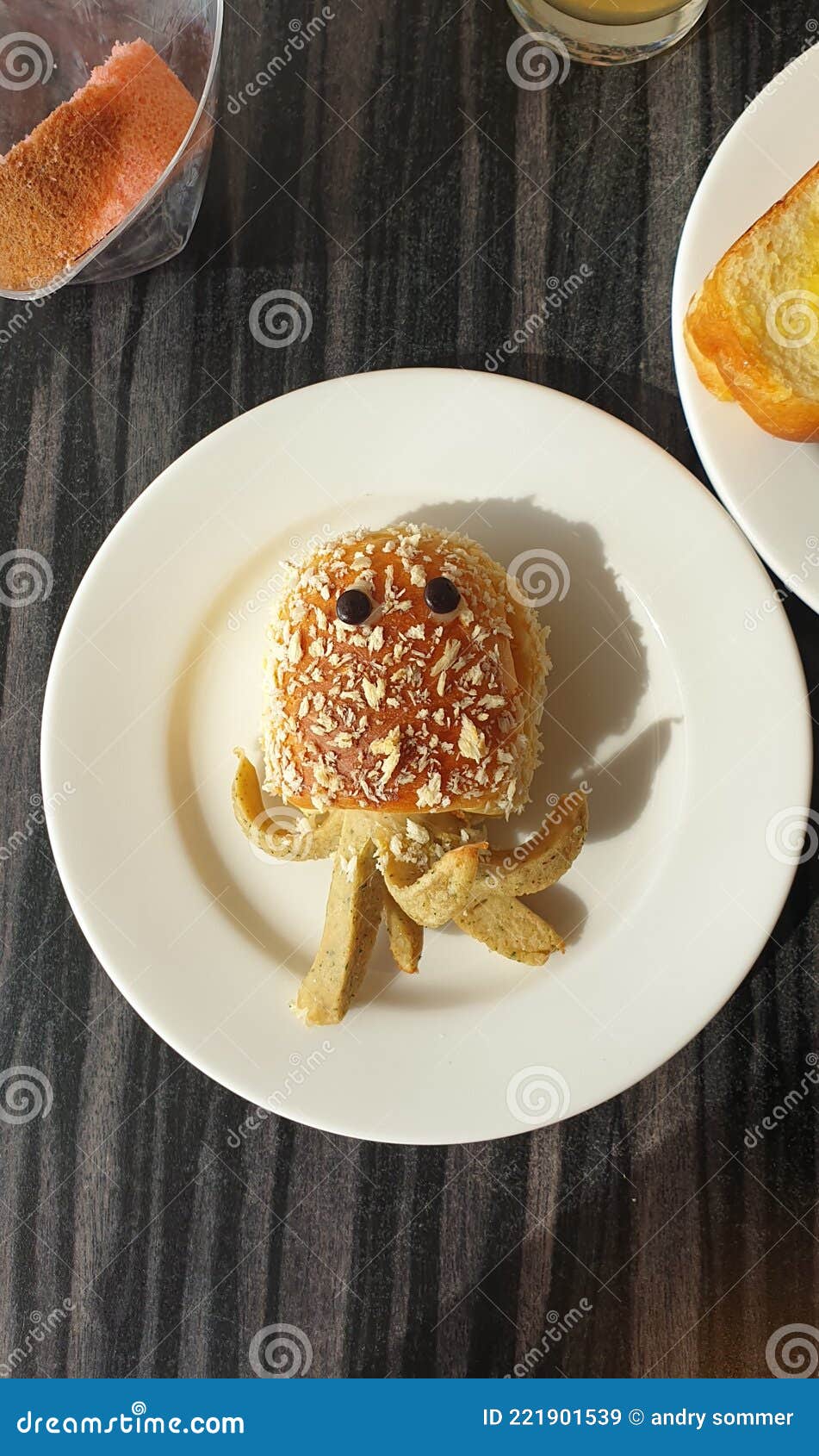 Baby octopus bread stock image. Image of breakfast, octopus - 221901539