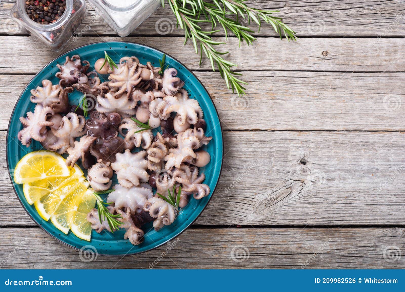 Baby Octopus . Seafood Background Stock Photo - Image of cuisine, fresh ...