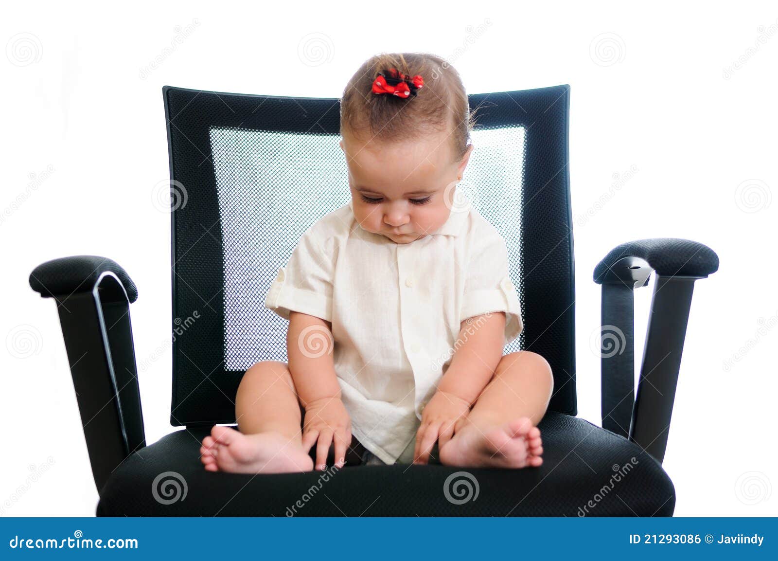 Baby in office armchair stock photo. Image of office - 21293086