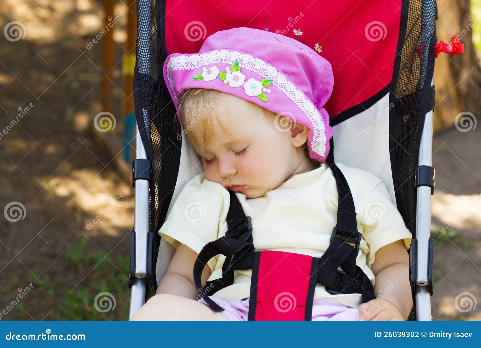 Baby Outdoor Sleep in Stroller 3861 Stock Photo - Image of hand ...