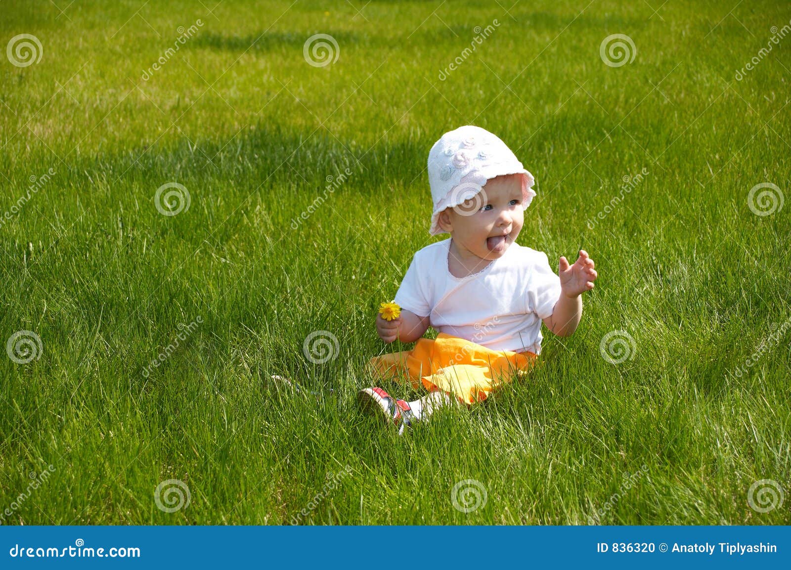 Baby outdoors stock photo. Image of nature, joyful, pleased - 836320