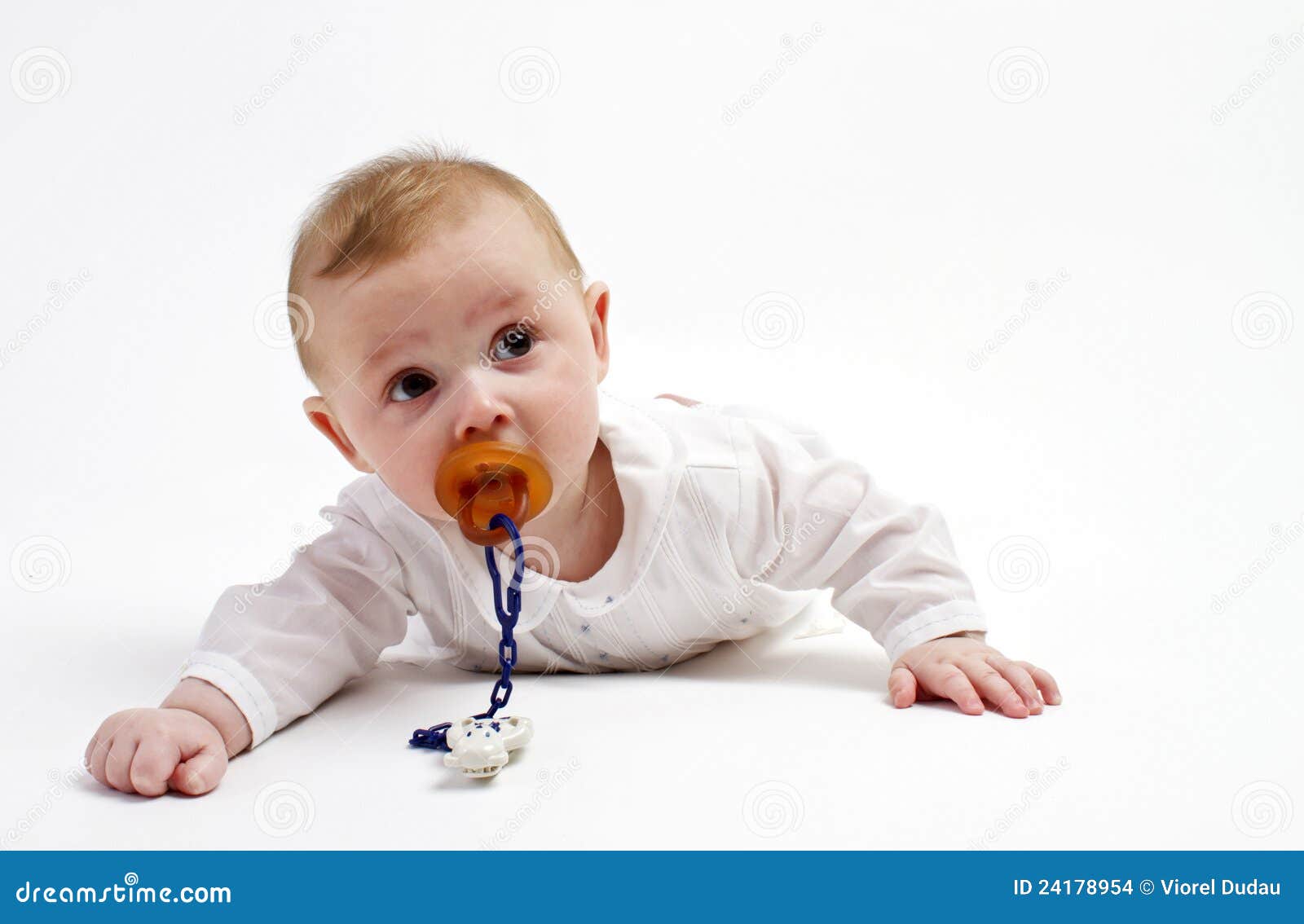 Baby with pacifier stock photo. Image of toddler, infant - 24178954