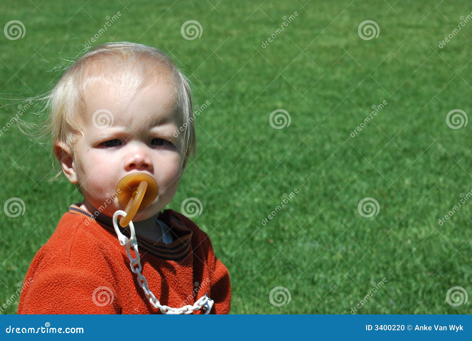Baby with pacifier stock photo. Image of healthy, girl - 3400220