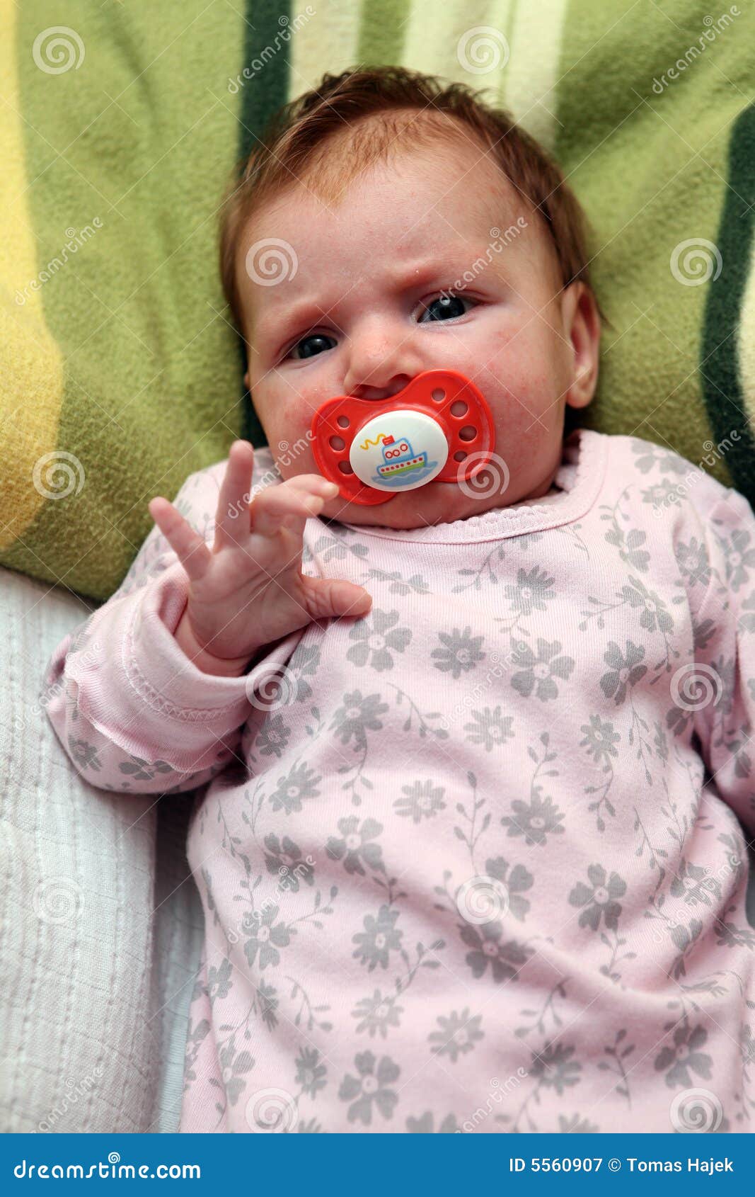 Baby with pacifier stock image. Image of bebe, little - 5560907