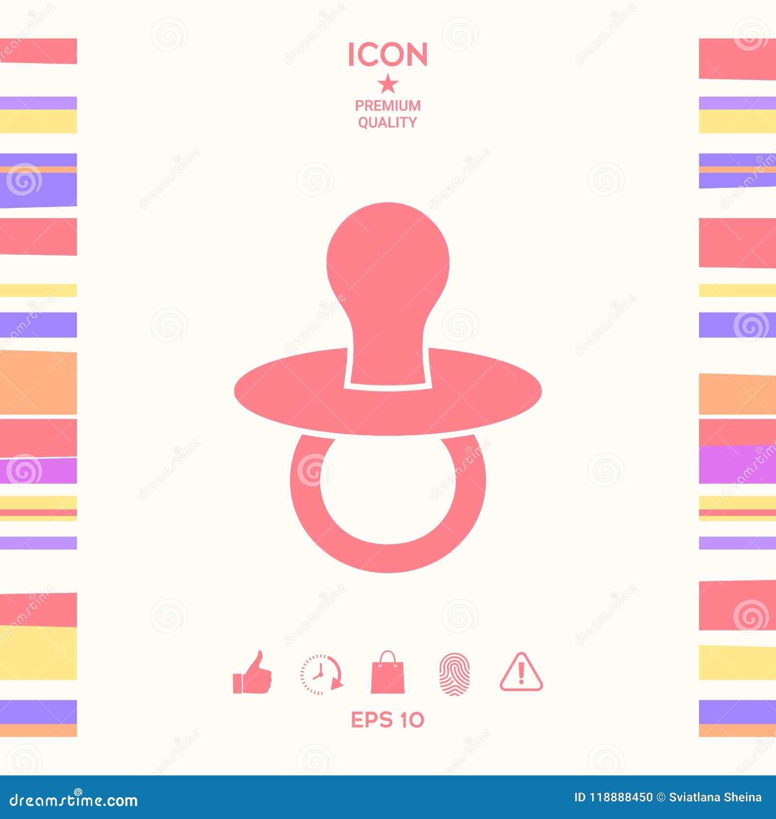Pacifier Icon Stock Illustrations – 12,999 Pacifier Icon Stock ...