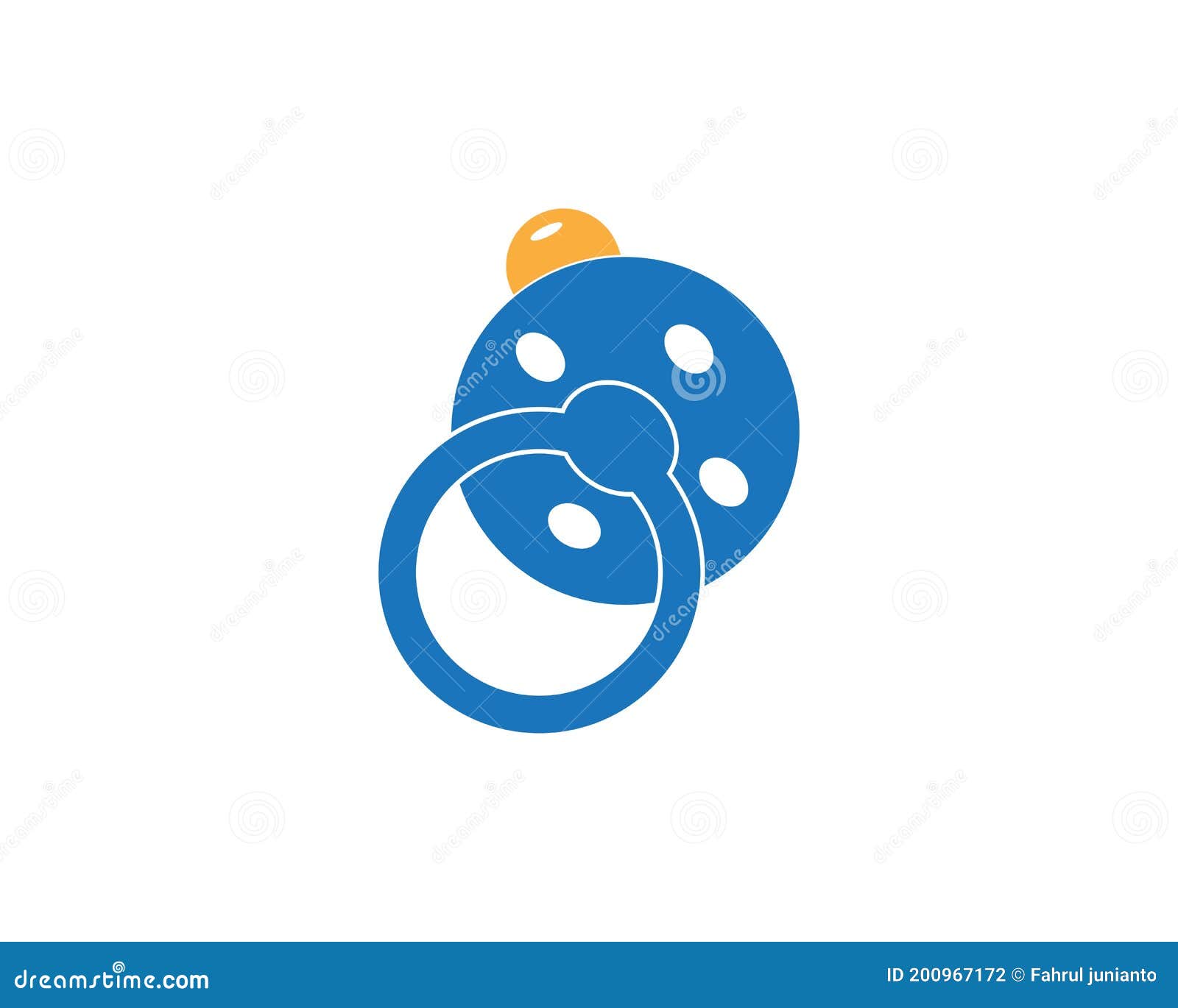 Baby Pacifier Logo Vector Template Stock Vector - Illustration of ...
