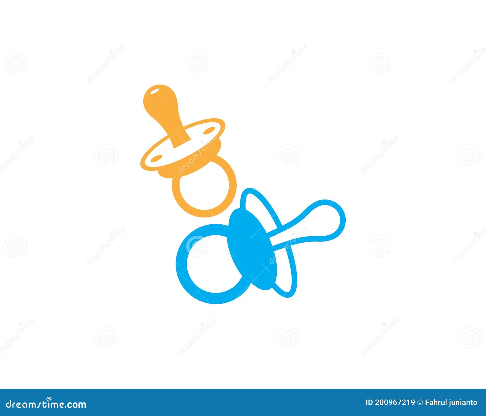Baby Pacifier Logo Vector Template Stock Vector - Illustration of ...