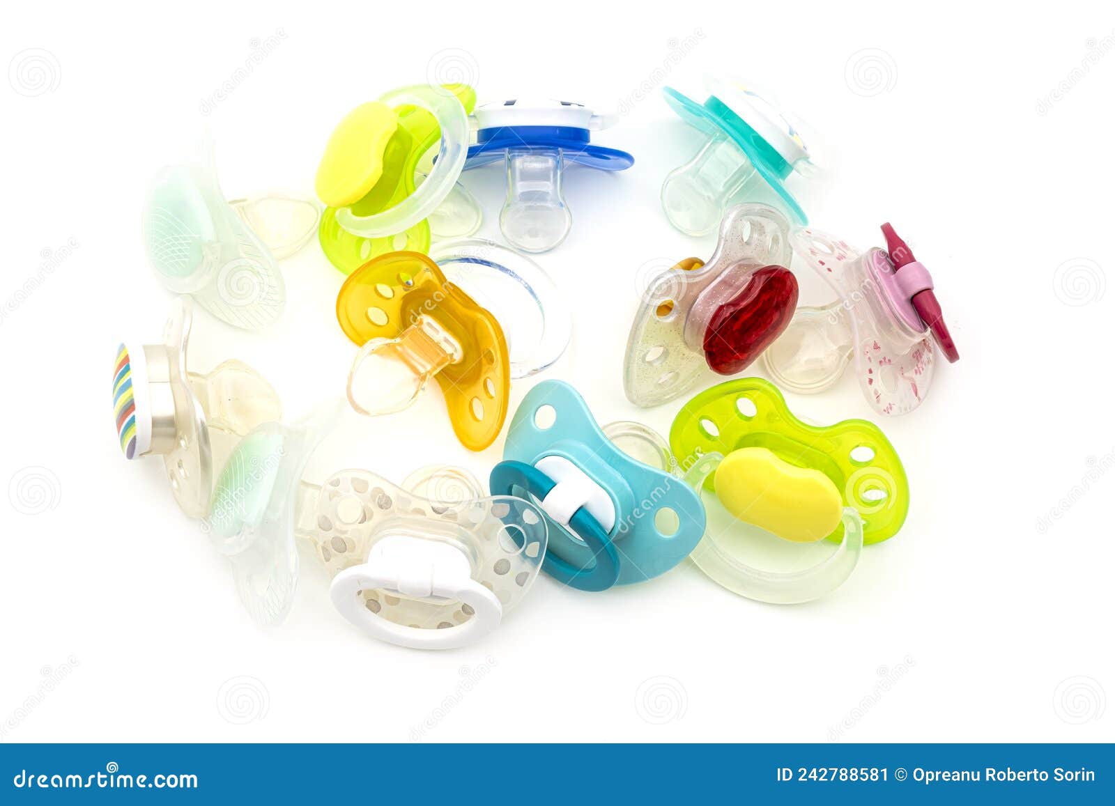 Baby Pacifiers stock image. Image of control, infancy - 242788581