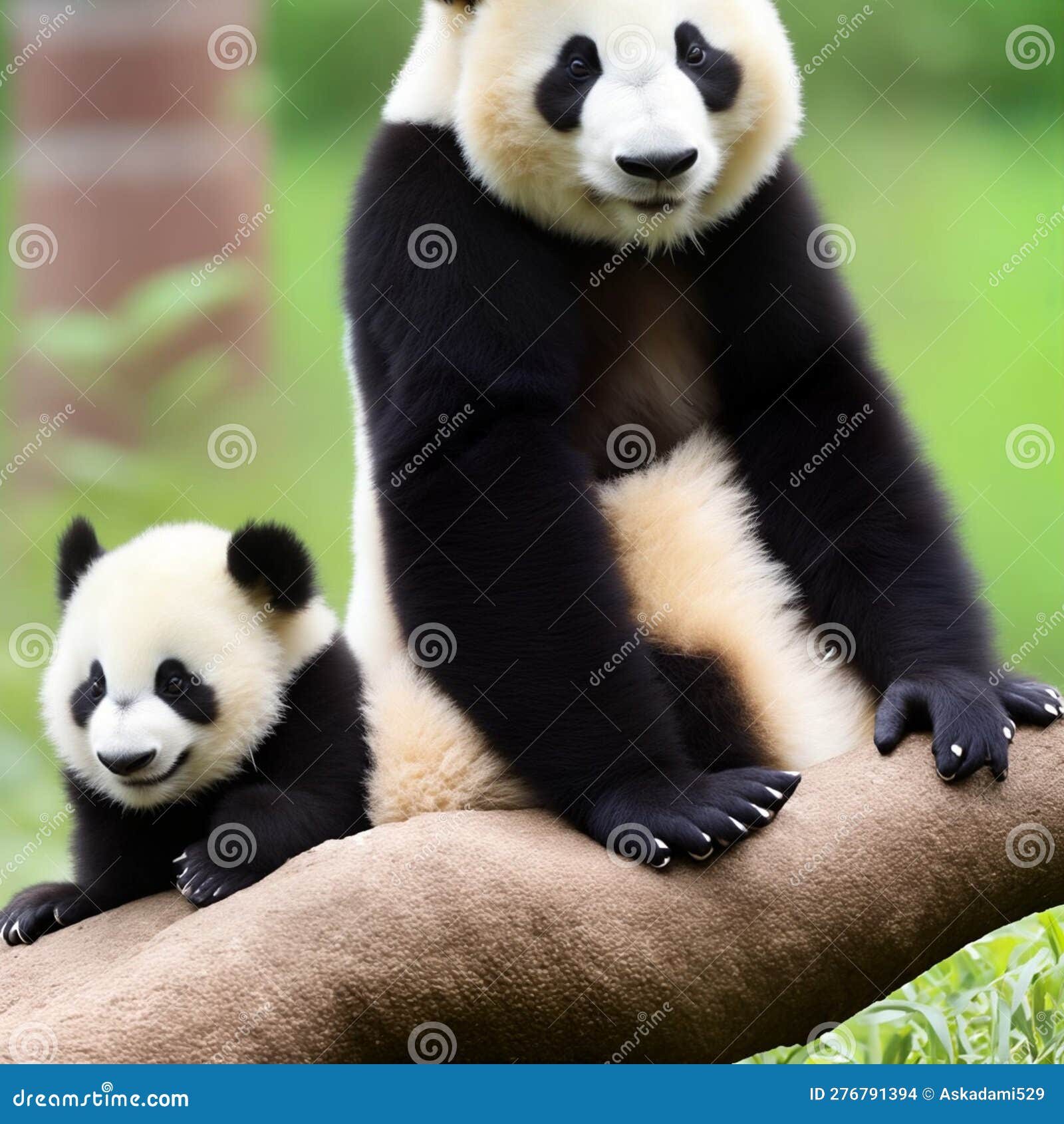 Baby panda sitting stock illustration. Illustration of nose - 276791394