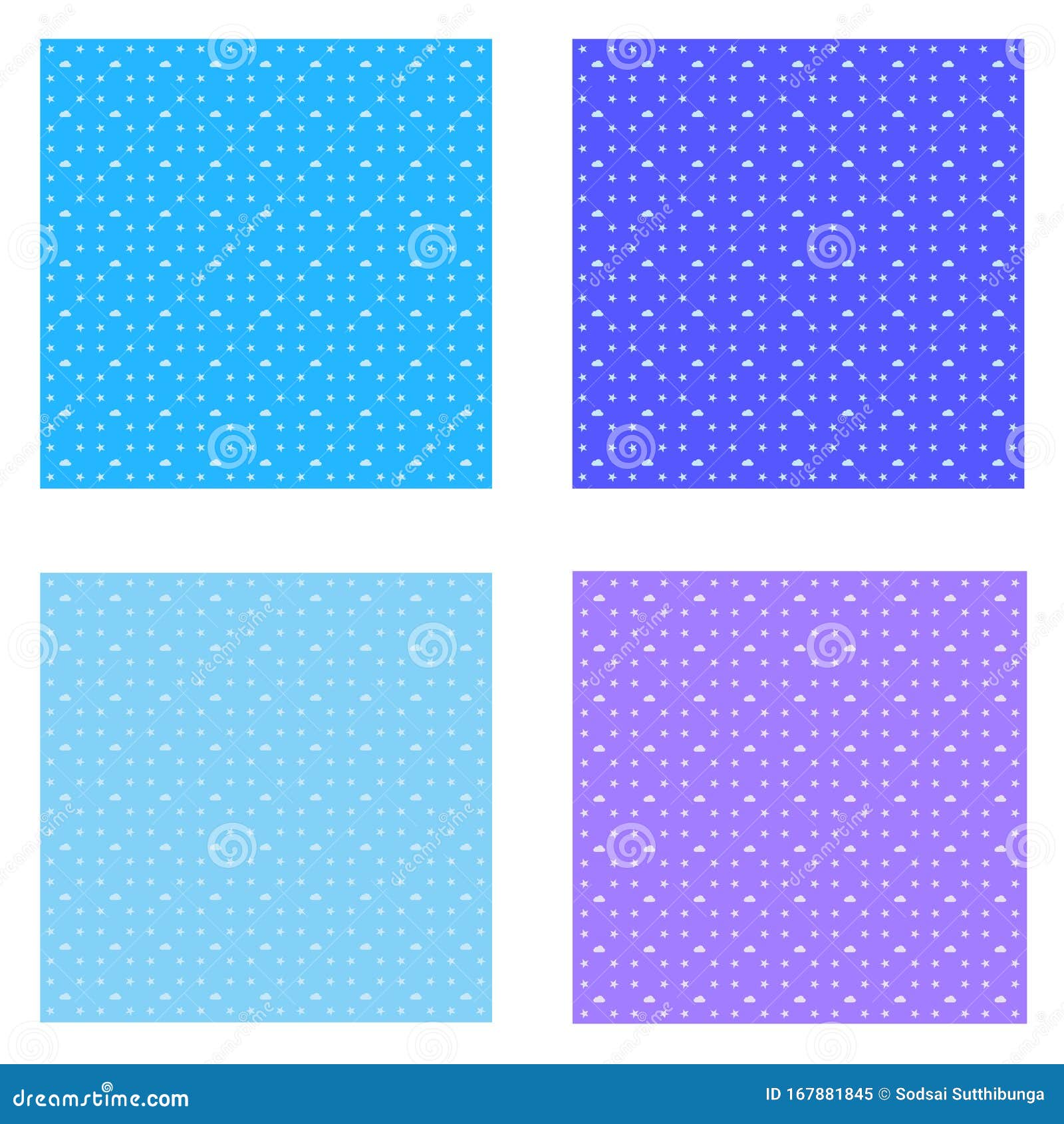Baby Pattern Blue Set Colorful for Pattern Background Wallpaper ...