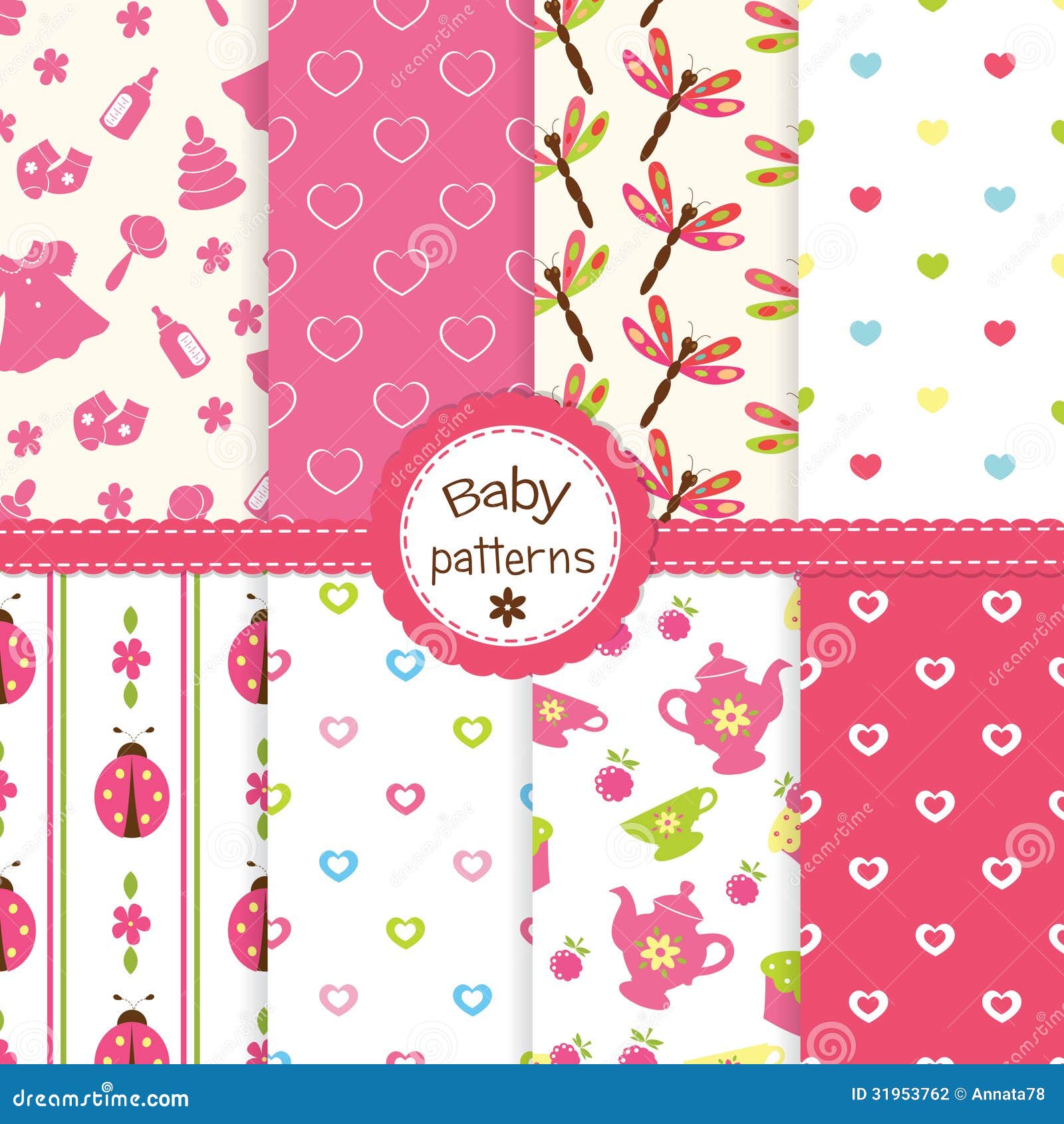 Baby patterns stock vector. Illustration of abstract - 31953762