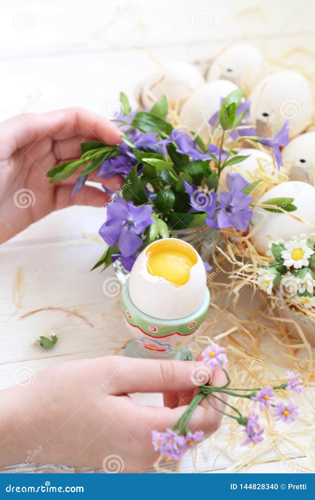 Baby Pens Make Easter Still Life Stock Photo - Image of food, decorated ...